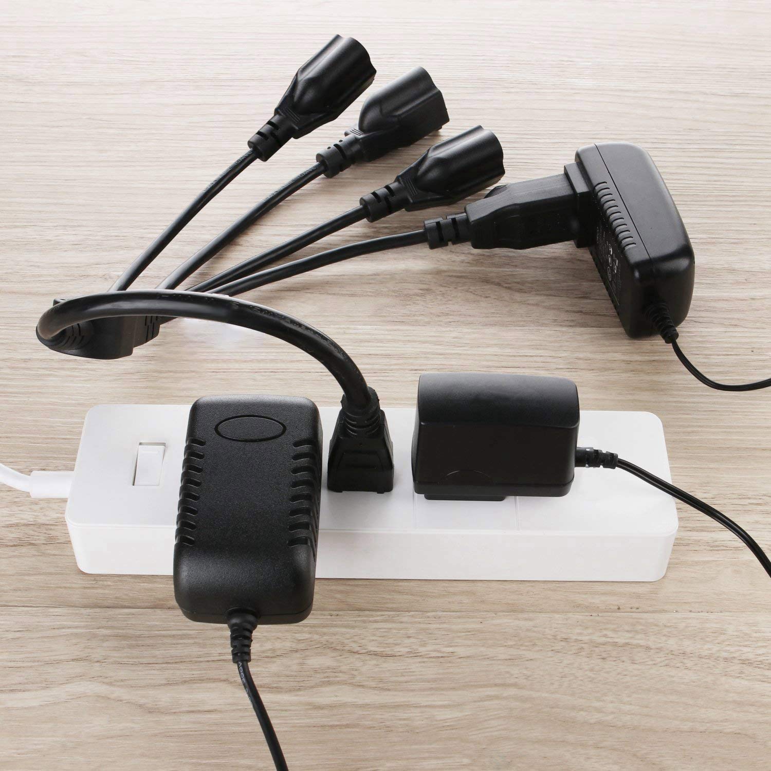 Snapklik.com : 3 Prong 1-to-4 Power Cord Splitter, 20 Inch 4 Outlet ...