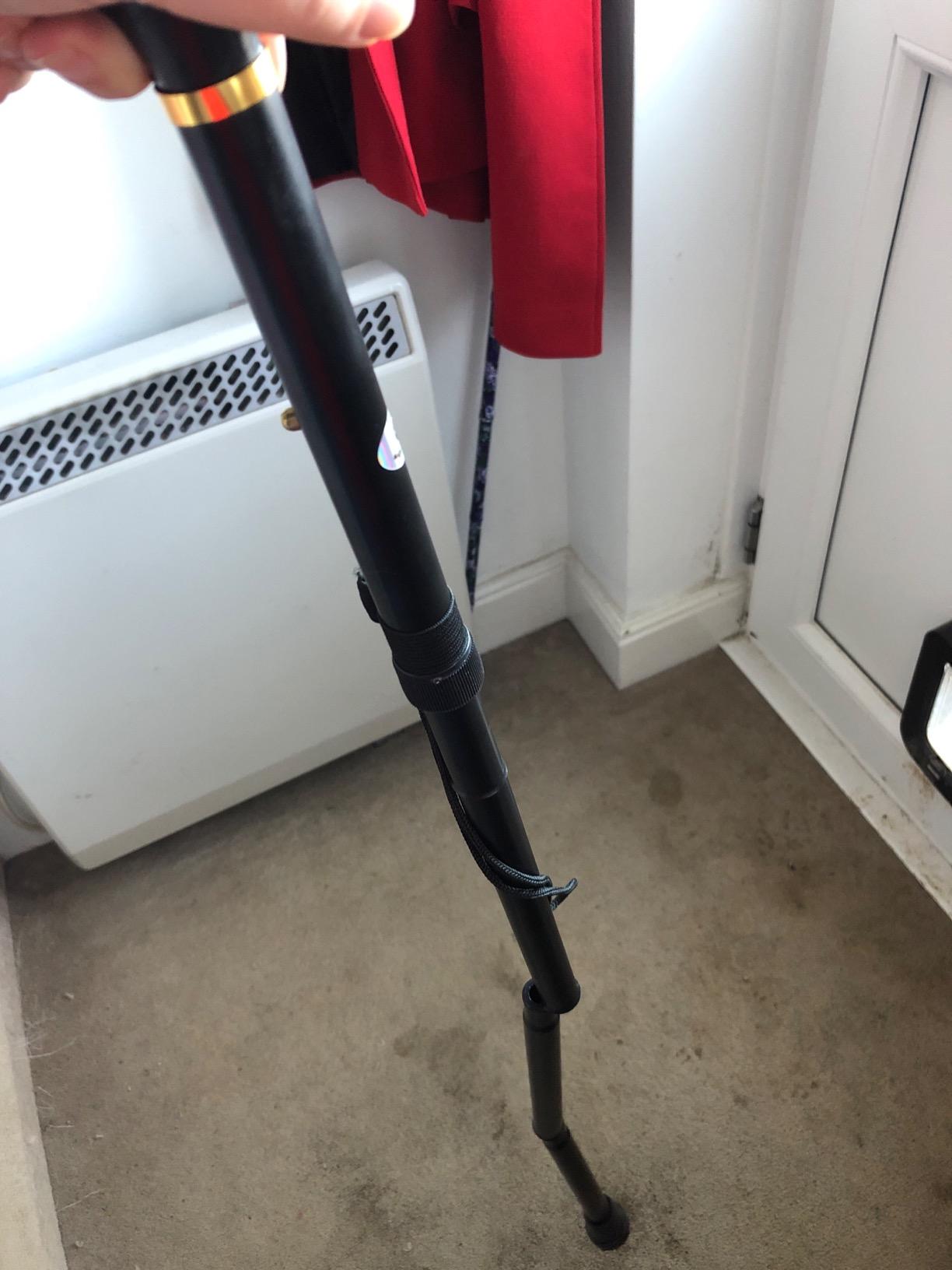 World Smallest Folding Walking Stick - Ebony Black : Amazon.co.uk ...