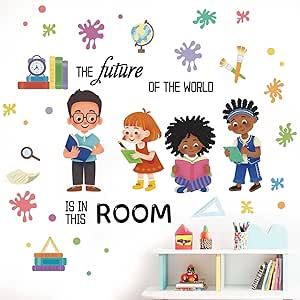Amazon.com: Amimagen Classroom Wall Stickers - Inspirational Quotes ...