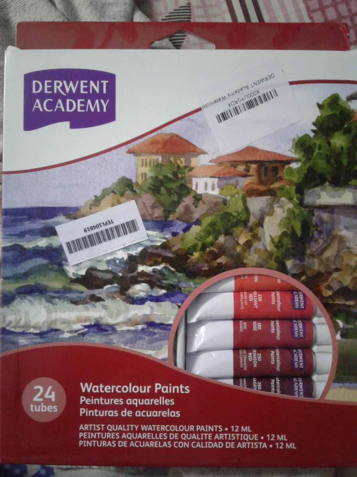 Derwent Academy Watercolour Paints 12ml (Pack of 24) : Amazon.in: Home ...