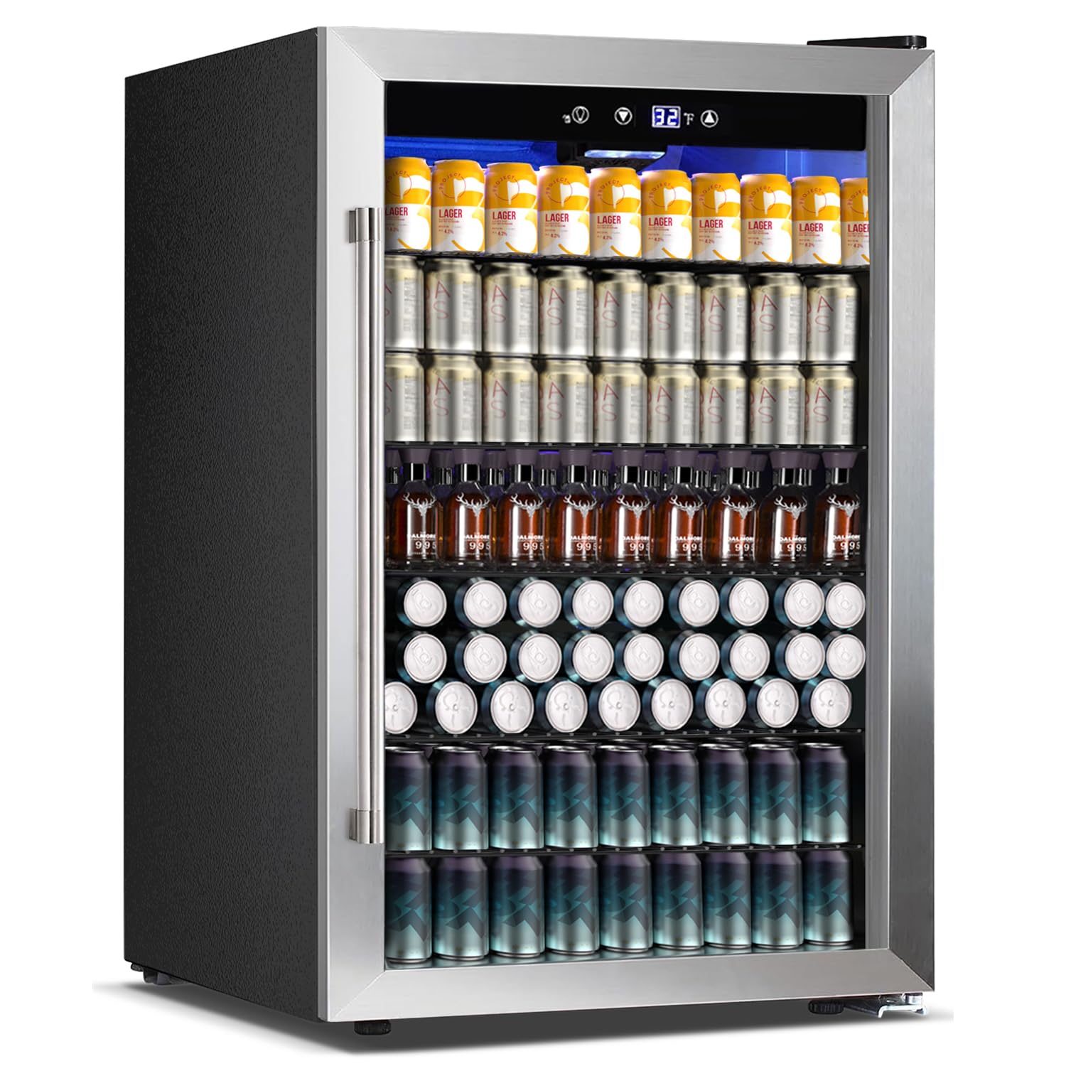 Snapklik.com : Kndko Beverage Refrigerator And Cooler, Mini Fridge 145 ...