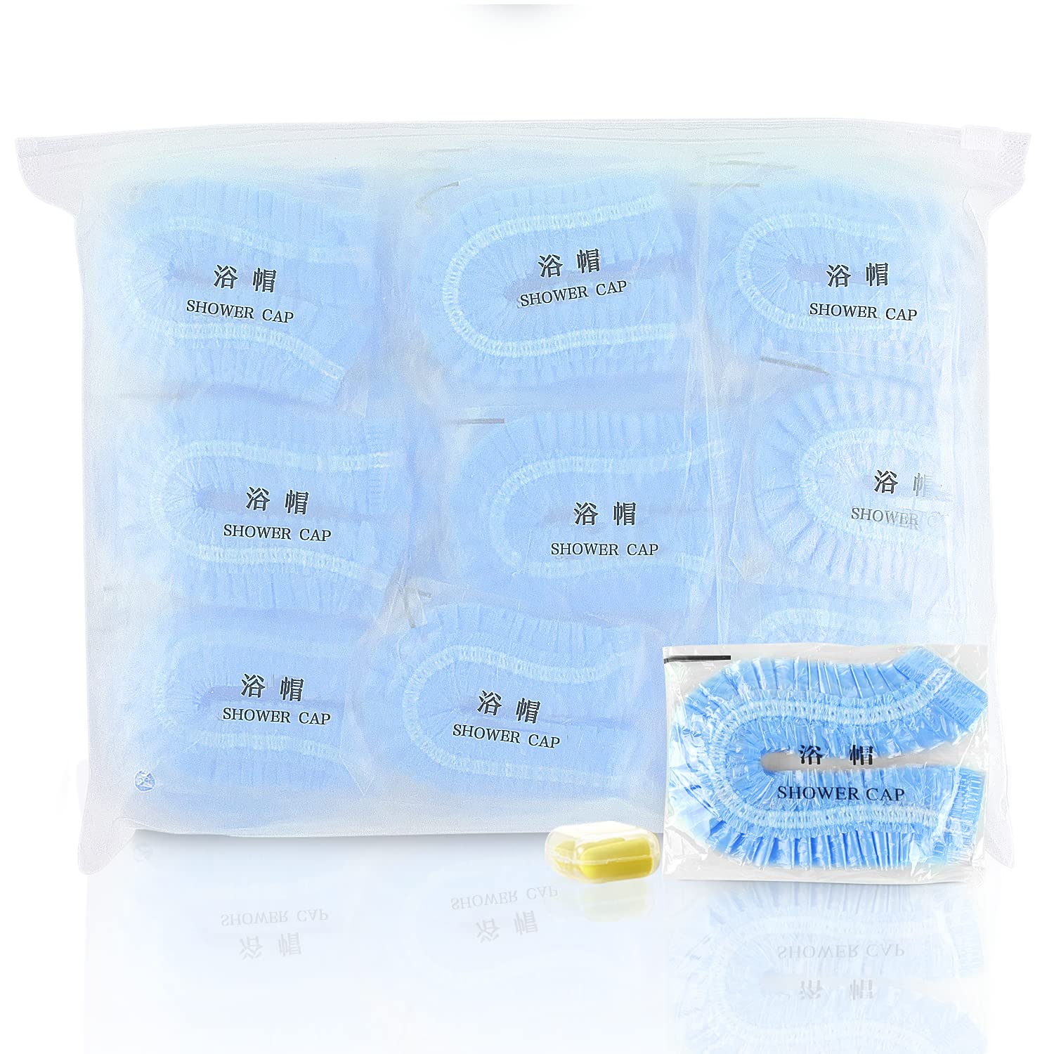 Amazon.com : Maltose Disposable Shower Caps 100Pcs - Individually ...
