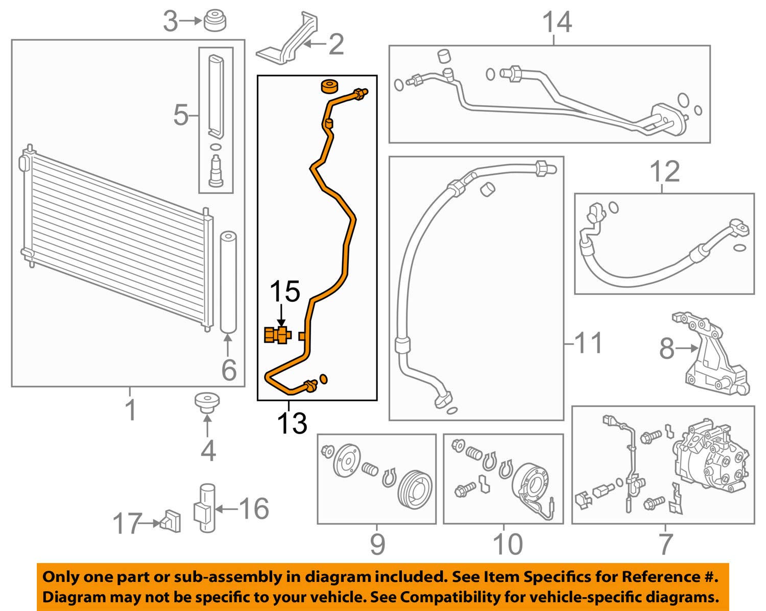 Amazon.com: Genuine Honda Parts - Pipe, Receiver (80341-TR6-A01 ...