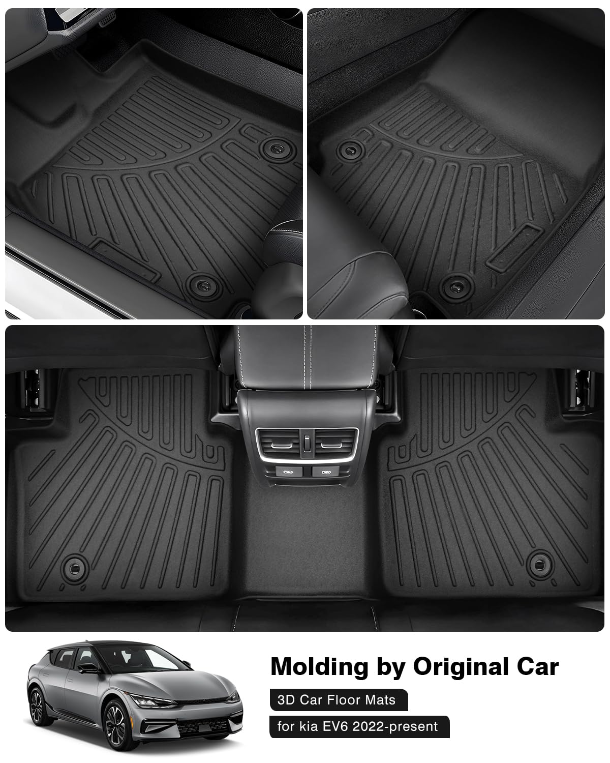 Snapklik.com : Floor Mats For 2022-2025 2026 Kia EV6 Accessories All ...
