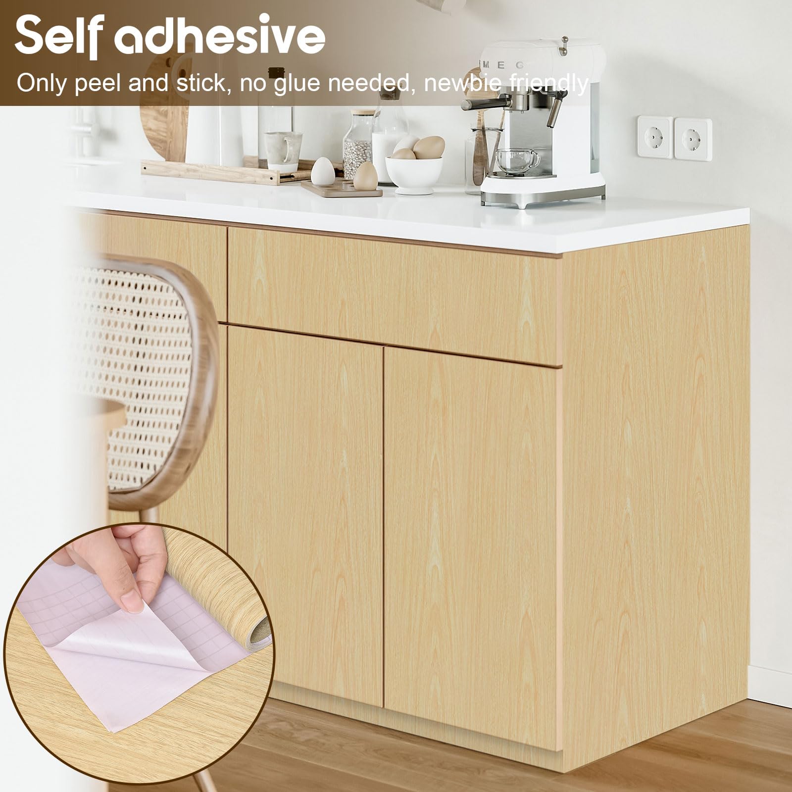 Snapklik.com : Wood Grain Contact Paper Light Natural Wood Wallpaper ...