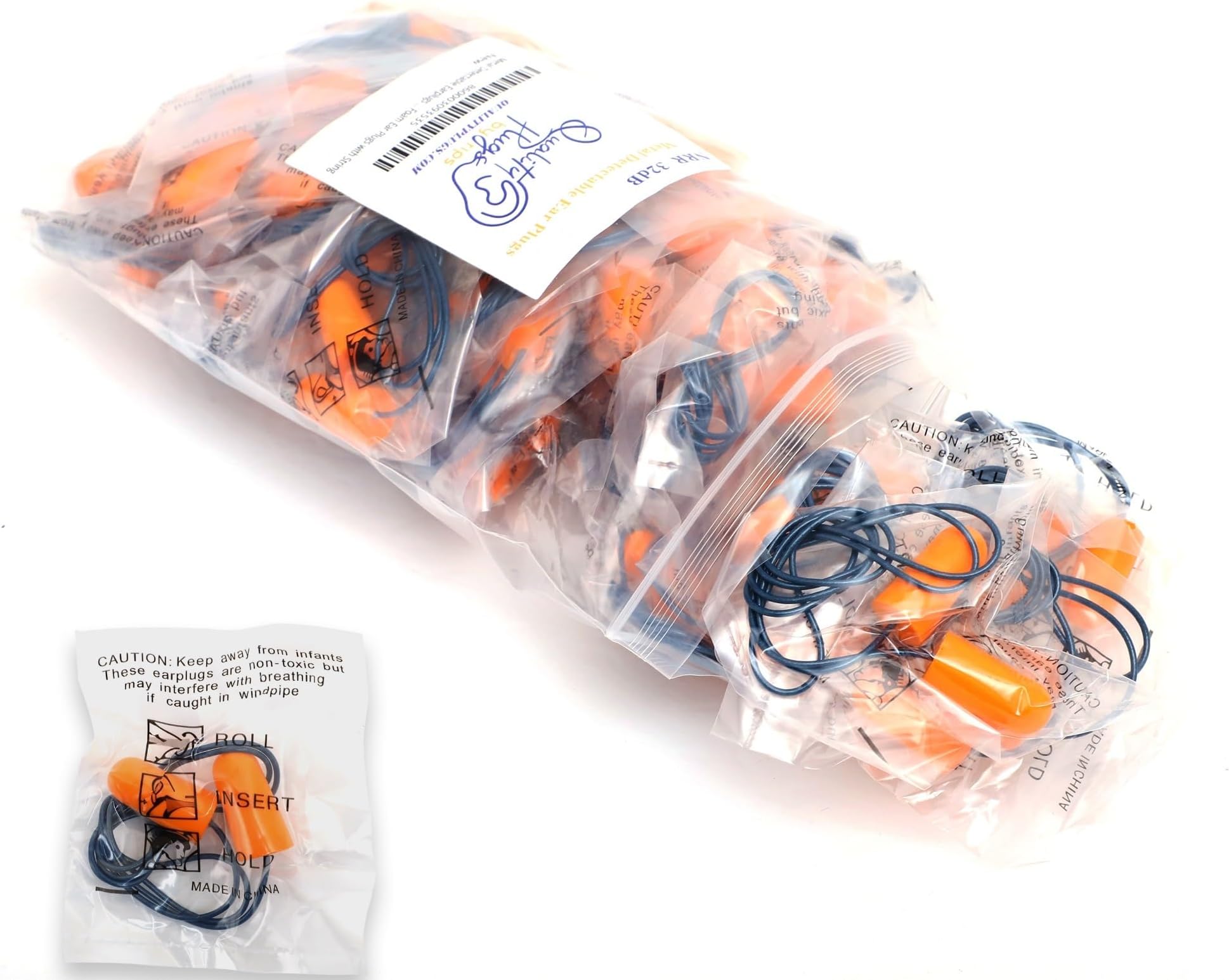 Amazon.com: Metal Detectable Foam Earplugs 100 Pair - NRR 32dB with ...