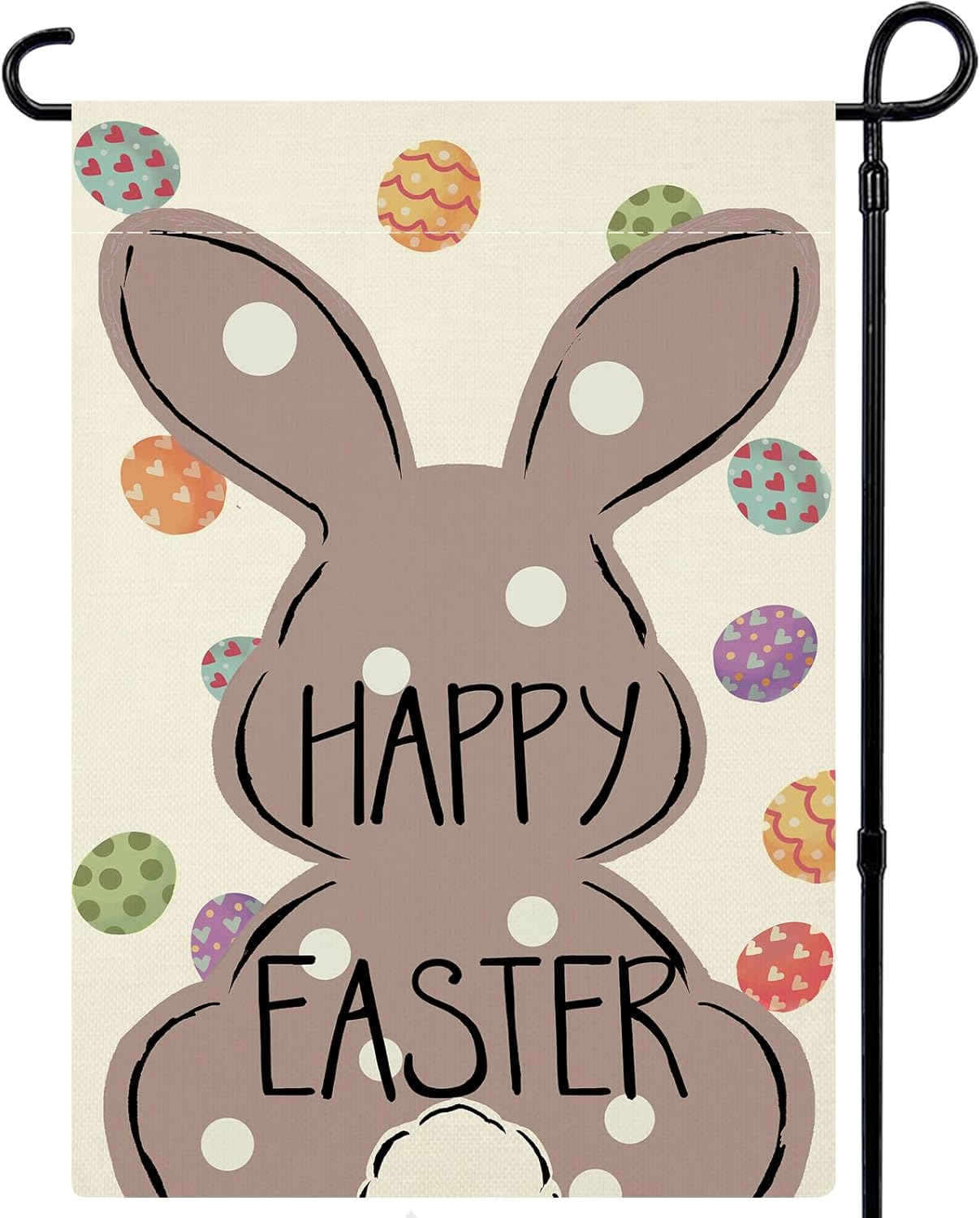 Amazon.com : OOHJHY Easter Garden Flag 12x18 Inch Double Sided Happy ...