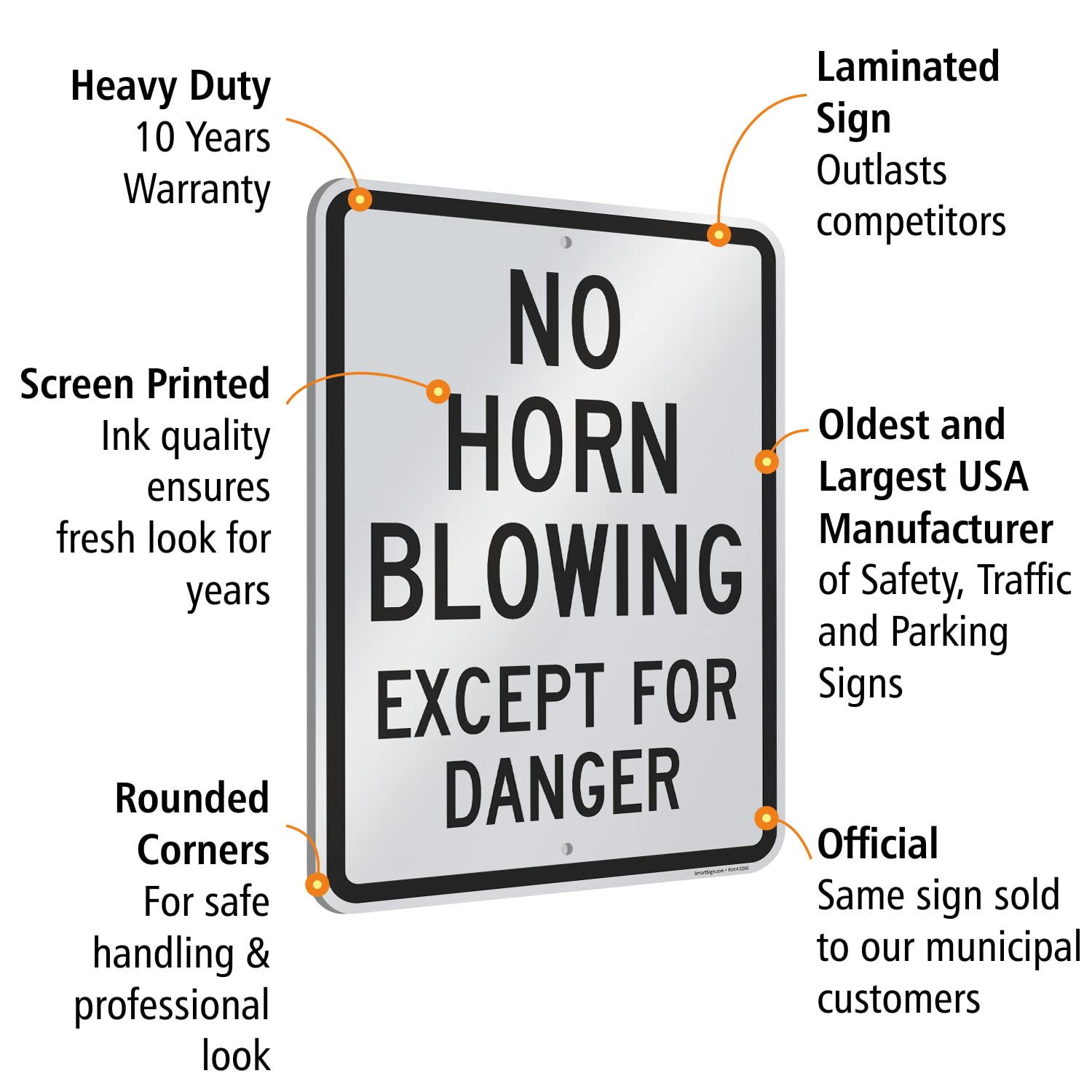 No Blowing Of Horns Signs