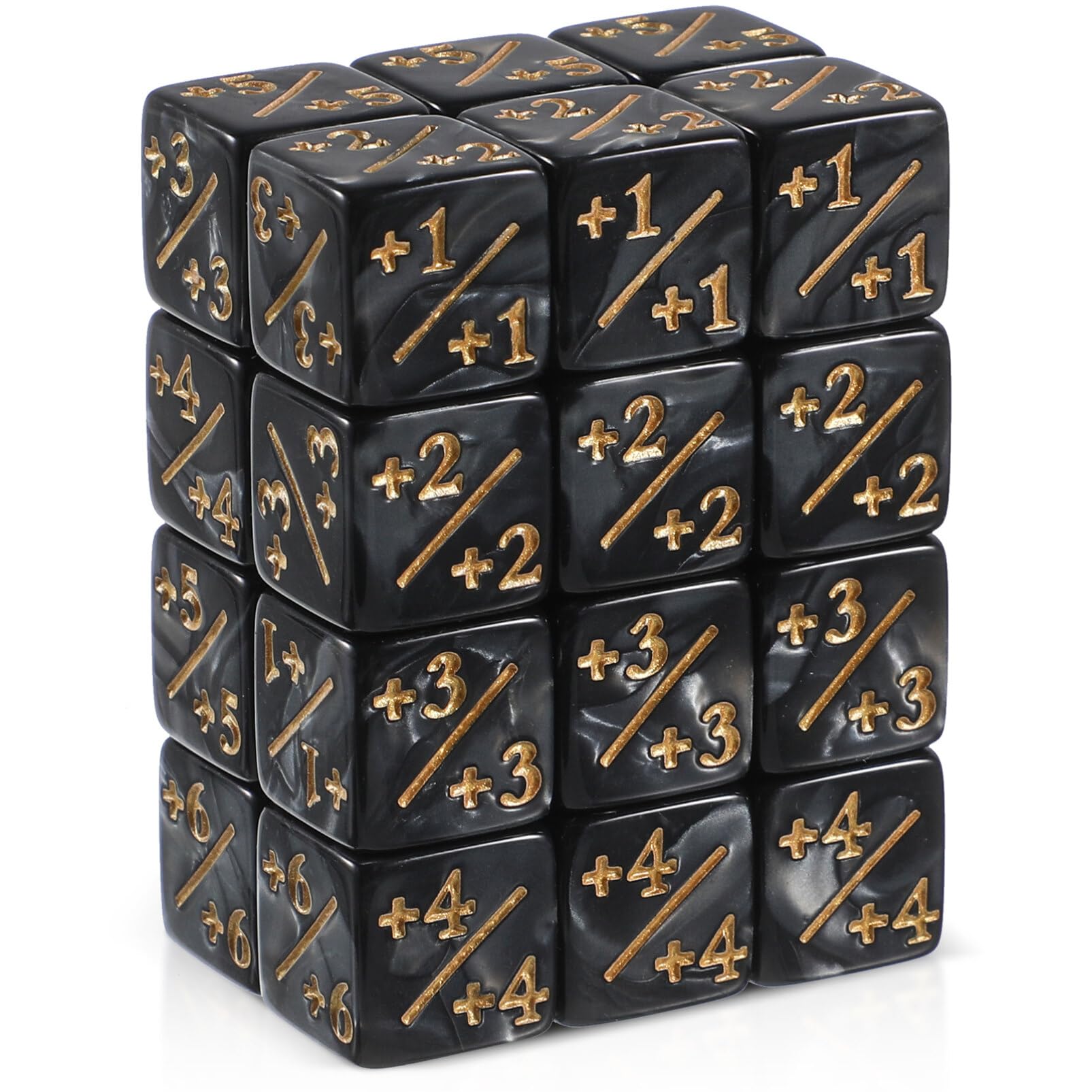 Amazon.com: STOBOK 24Pcs Token Dice Counters,Cube Loyalty Dice D6 Dice ...