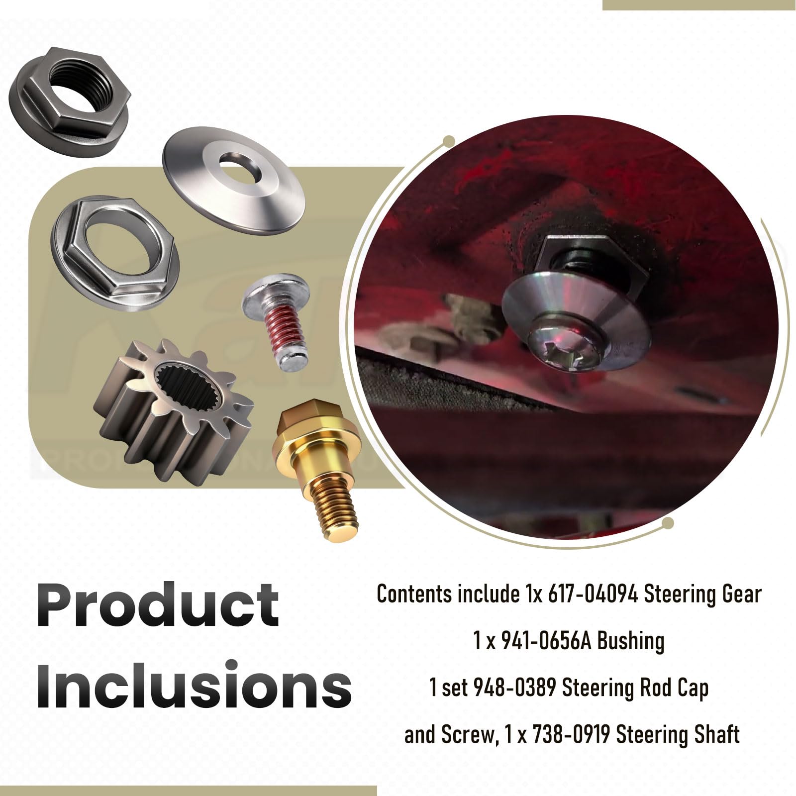 Snapklik.com : 617-04094 Steering Gear & 738-0919 Steering Shaft