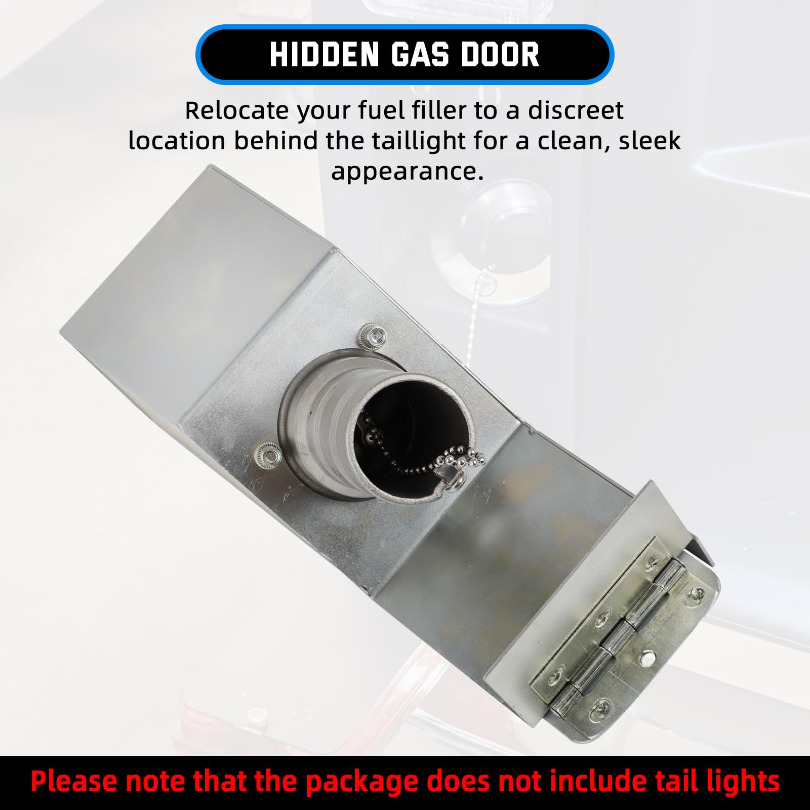 Hidden Gas Filler Behind Tail Light