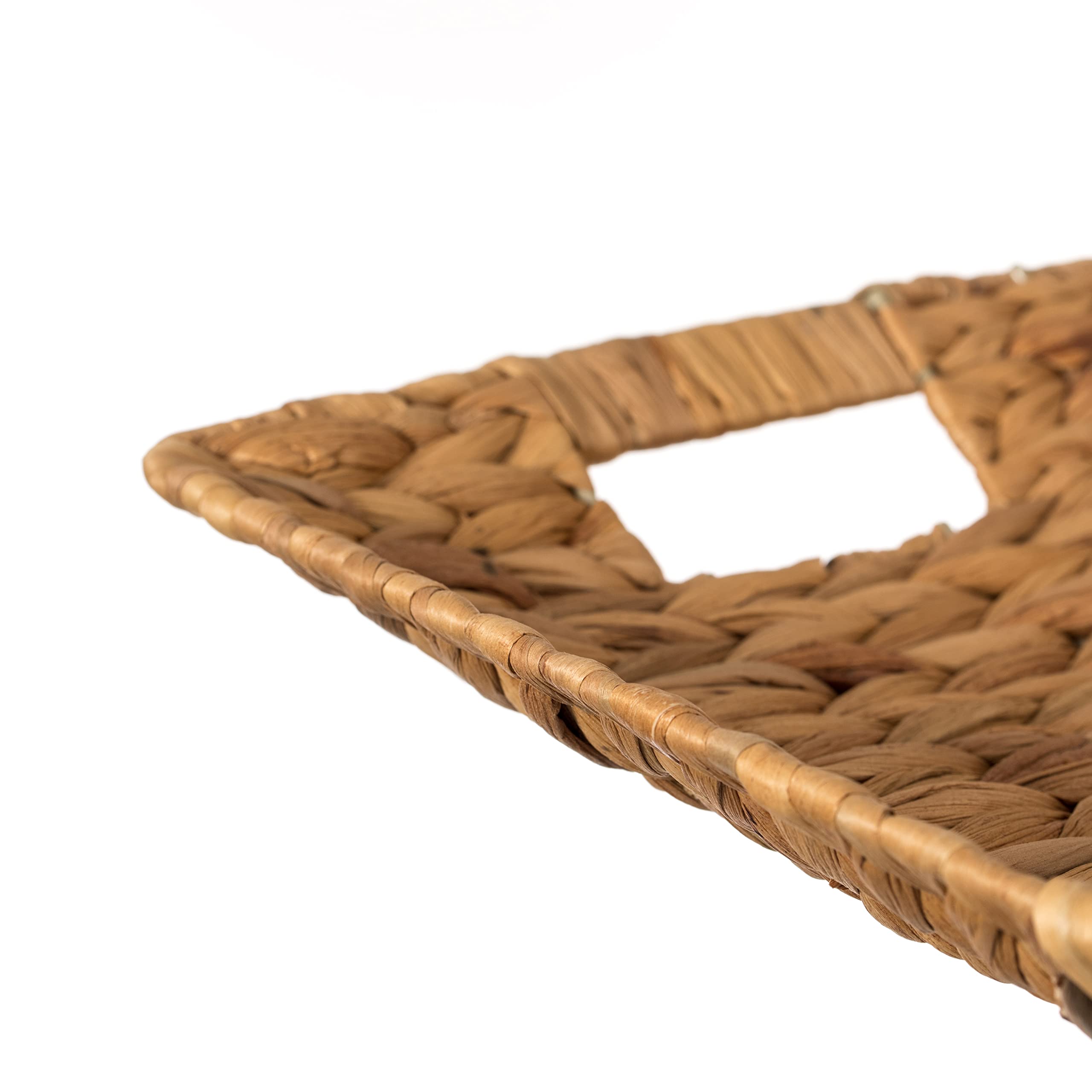 Snapklik.com : Natural Decorative Rectangular Hand-Woven Water Hyacinth ...