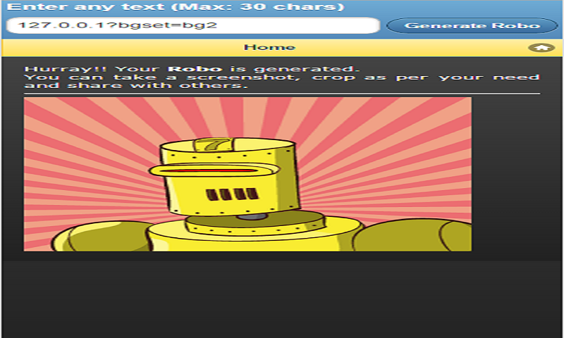 Aplicación Robo Generator en Amazon Appstore