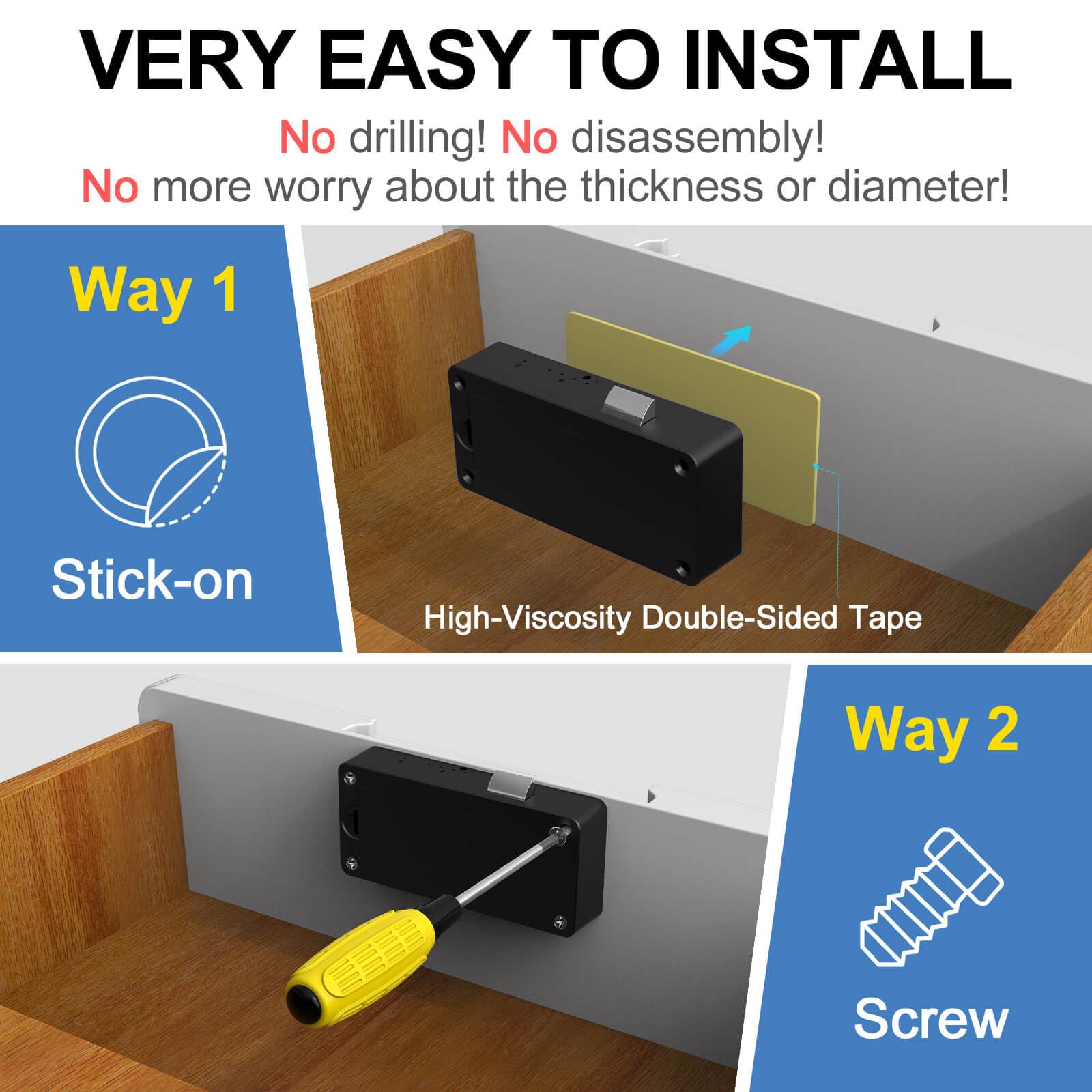 Snapklik.com : Anweller Smart Cabinet Lock, Baby Proofing Child Safety ...