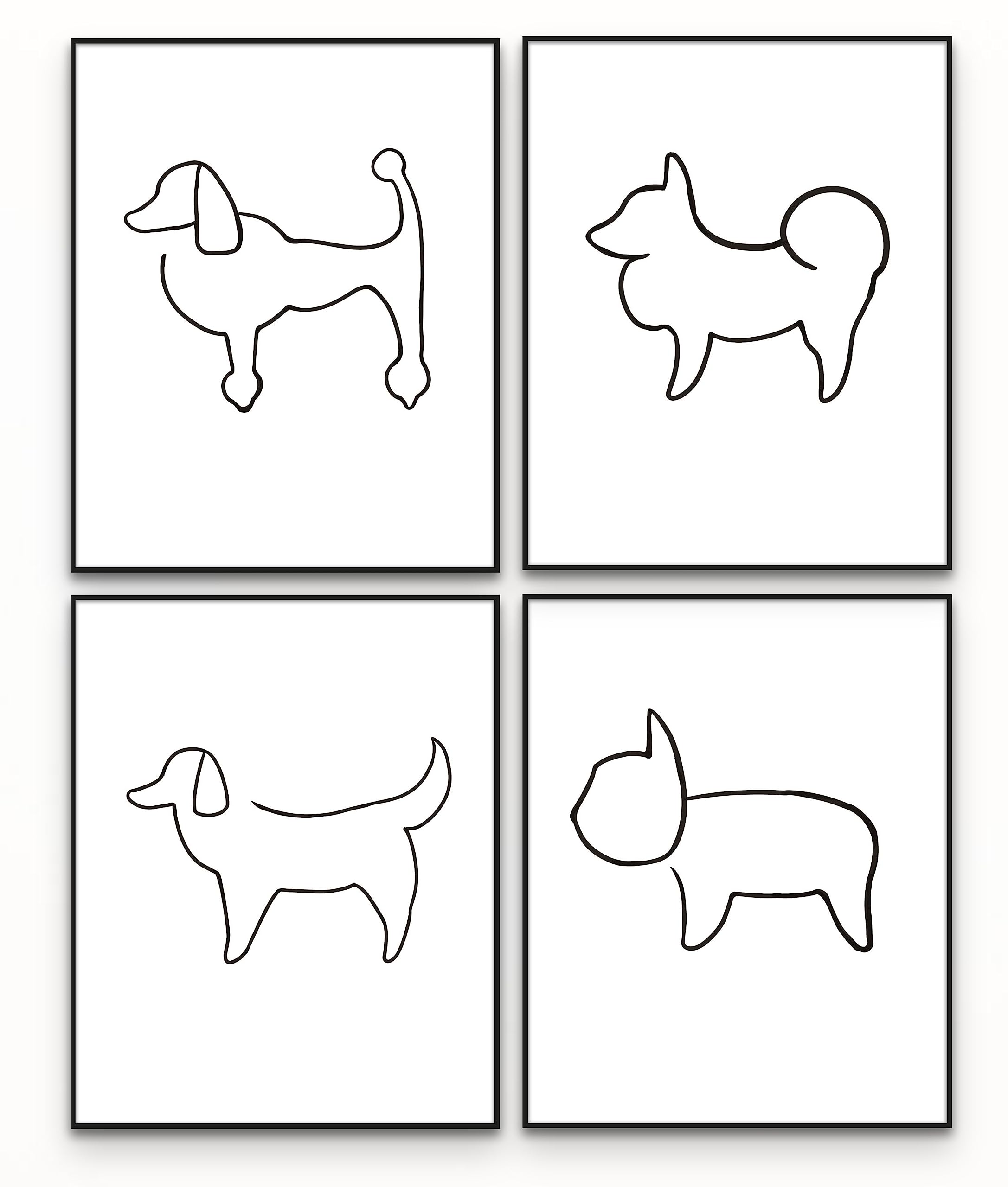 Simple Dog Sketches