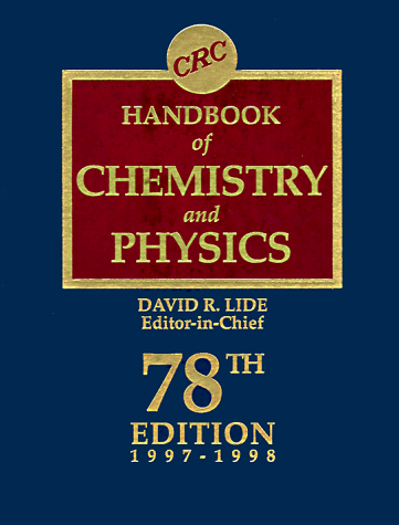 Buy CRC Handbook of Chemistry and Physics 78th Edition Book Online at ...
