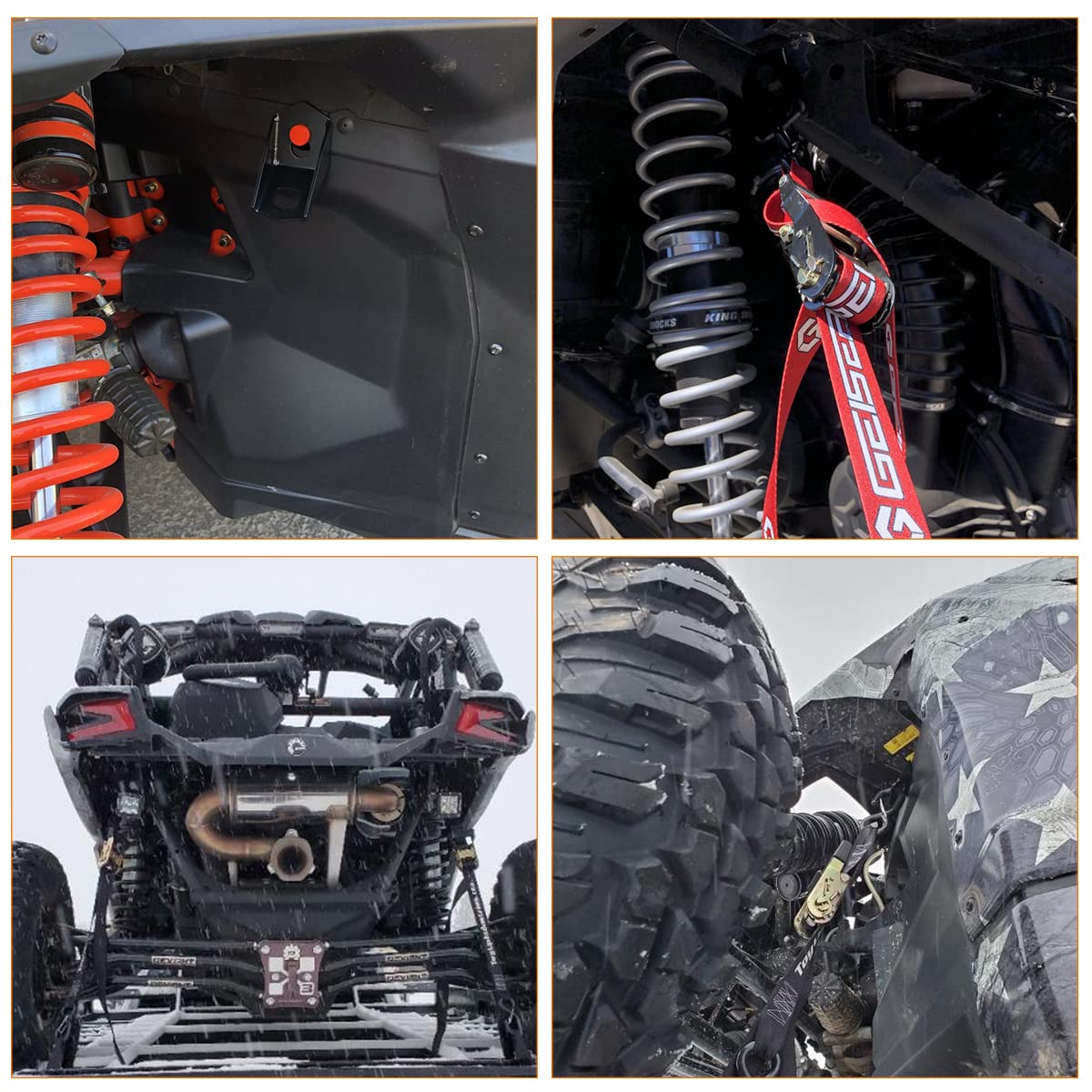 Tusk Heavy Duty Steel Powder Coated UTV Tie Down Anchors...