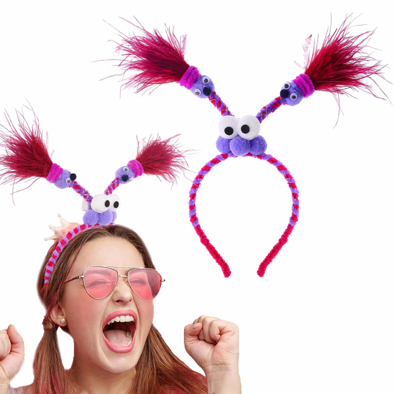 Amazon.com: Fstrend Novelty headband Funny Costume Hairband Theme Party ...