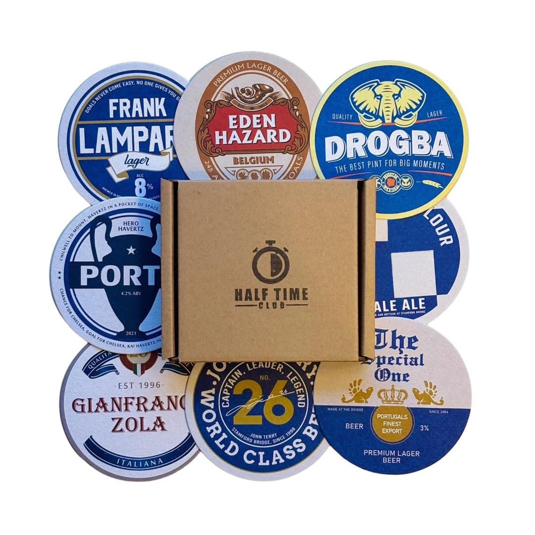 Chelsea Football Beer Mat Coasters - Perfect for a Gift or Present for ...