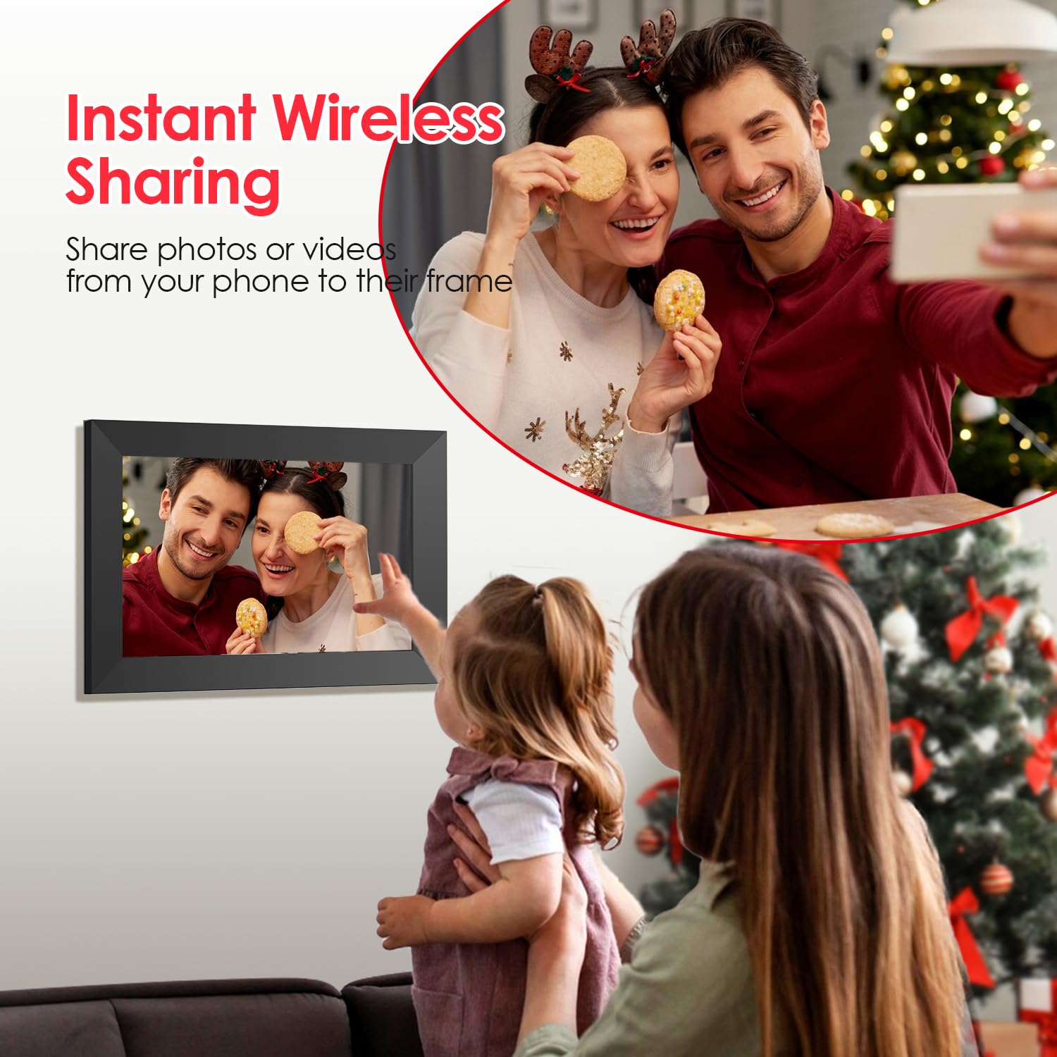 KOHO Frame:32GB 10 inch WiFi Digital Picture Frame,Share Photos from ...