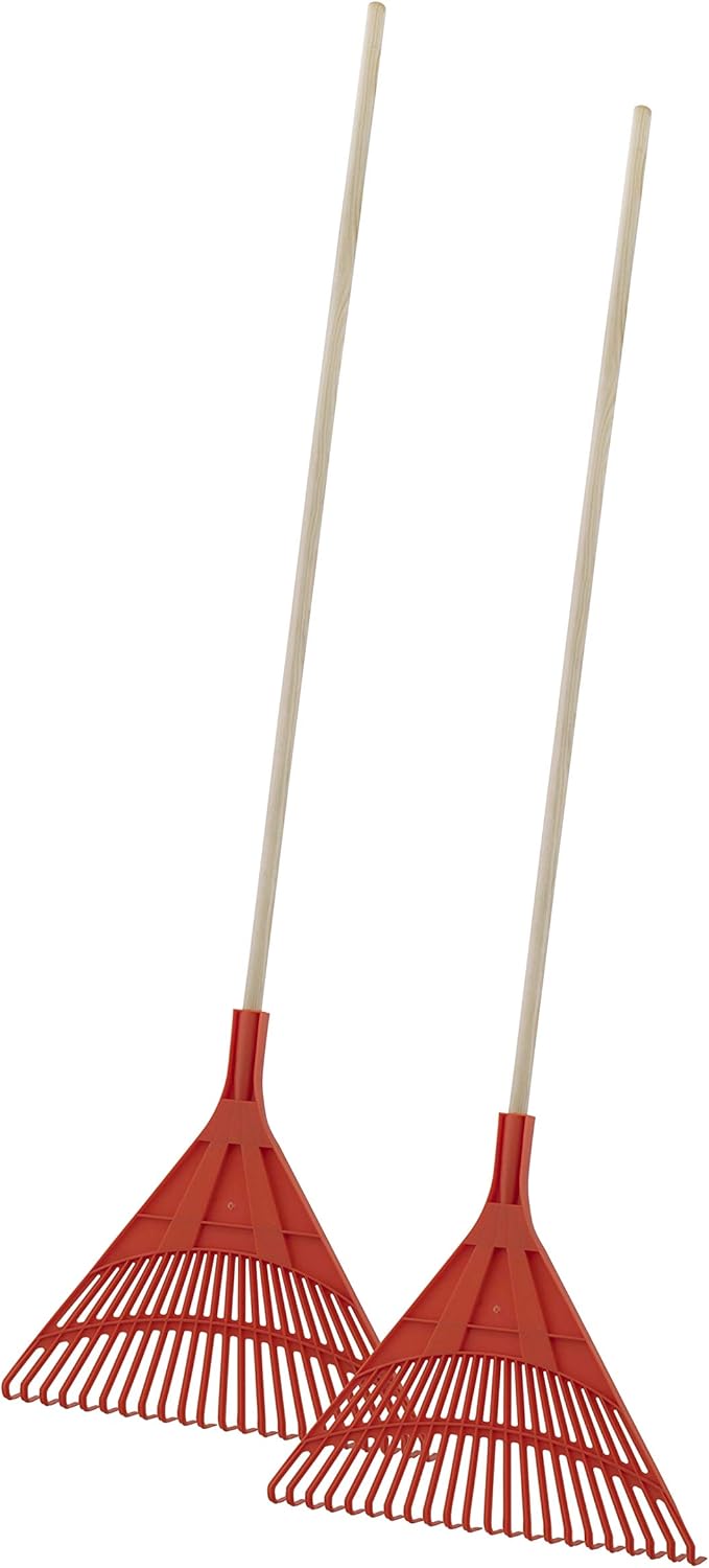Amazon.com : Superio Adult Rake with Hardwood Handle, Durable Plastic ...
