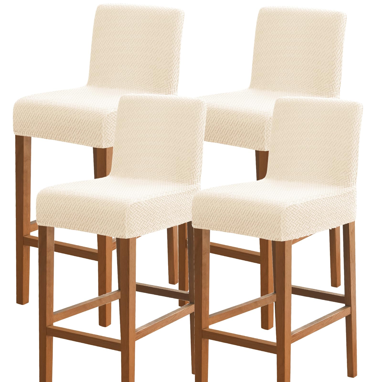 Gollense 4 Pack Stretch Bar Stool Covers Pub Counter Stool Chair Covers ...