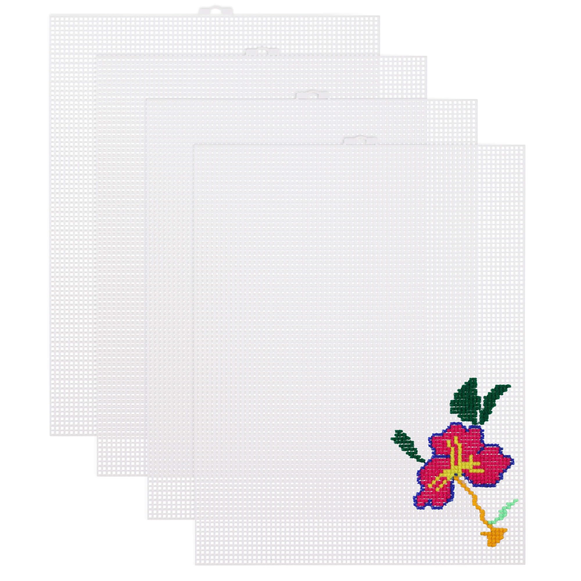 Amazon.com: 4PCS 7 Count Plastic Mesh Canvas Sheets, 10.23 x 13 Inch ...