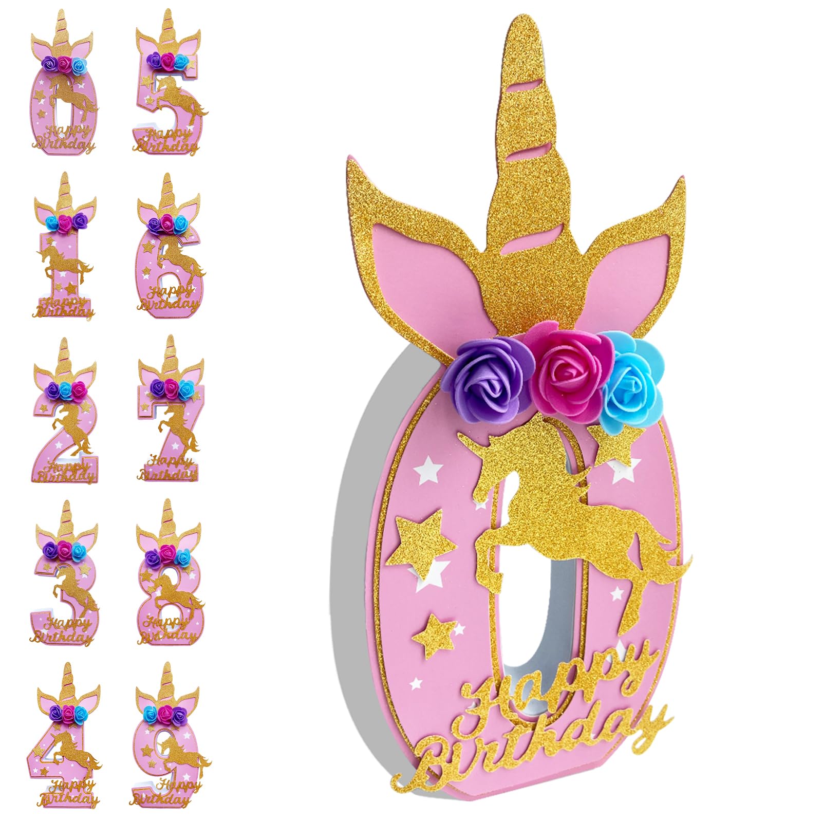 Unicorn Birthday Decorations for Girls - Birthday Party Centerpieces ...