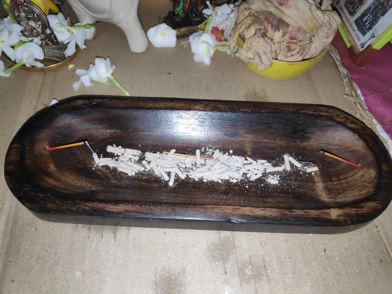 natureCrafts Wooden Incense Stick Holder | Incense Box Fragrance Stand ...