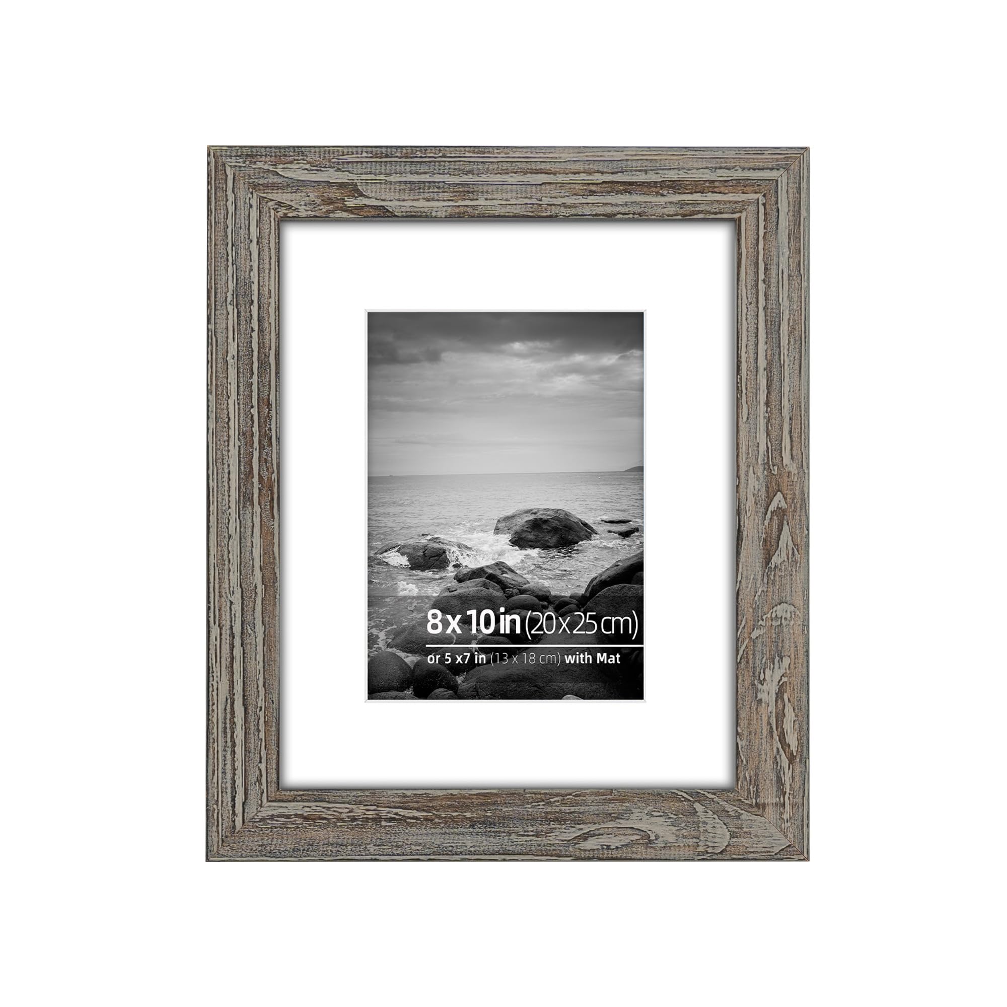 Amazon.com - DUCIHBA 8 x 10 inch Reclaimed Grey Wood Farmhouse Picture ...