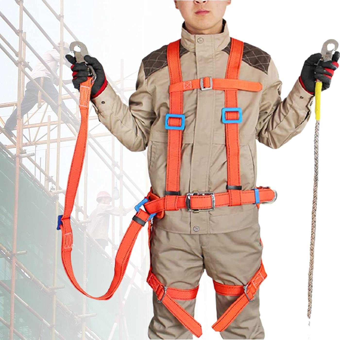 Buy CAPXXIN Safety Fall Arrest Harness, Fall Arrest Fully Adjustable ...