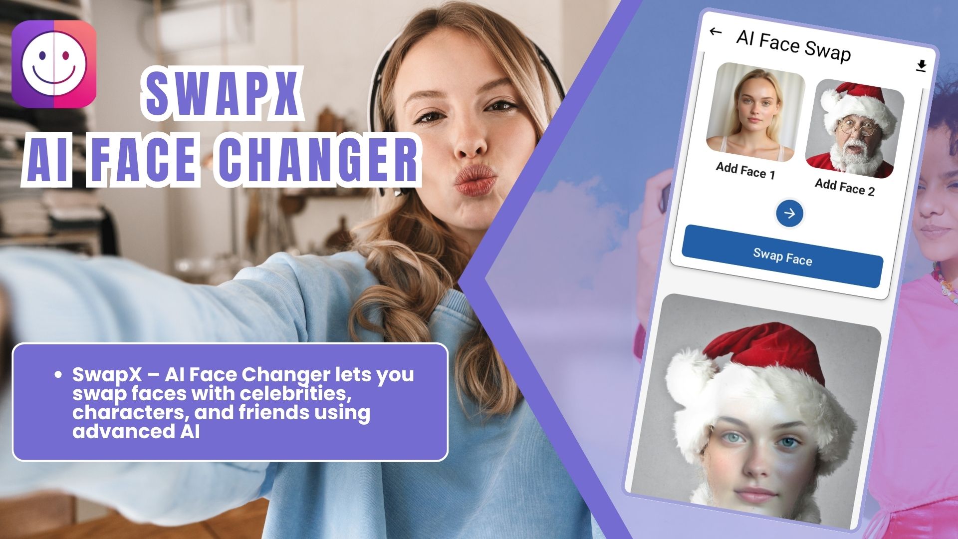 SwapX – Cambia volto AI Pro: app su Amazon Appstore