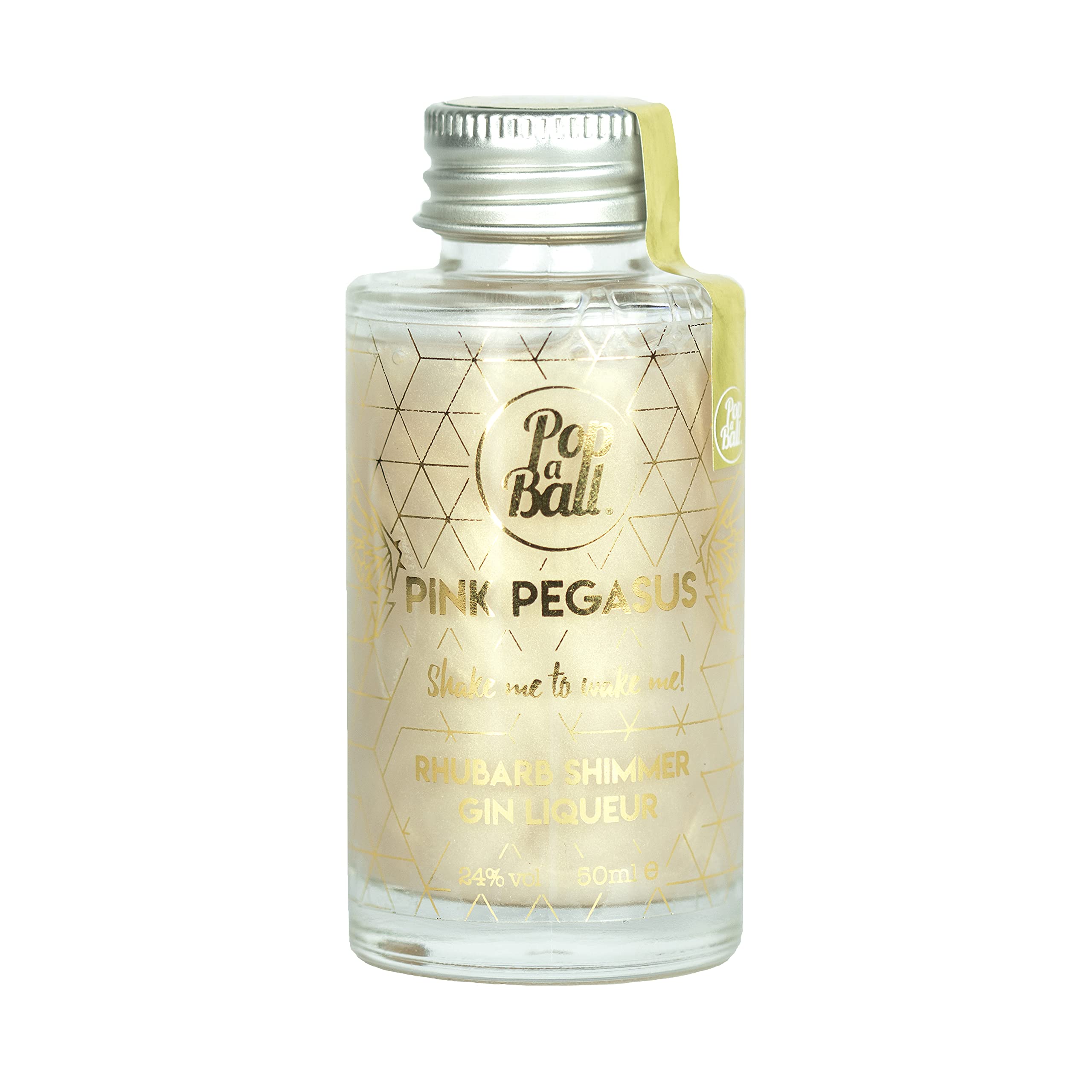 Popaball Glitter Gin Liqueurs 50ml - Pink Pegasus Rhubarb Gin Liqueur ...