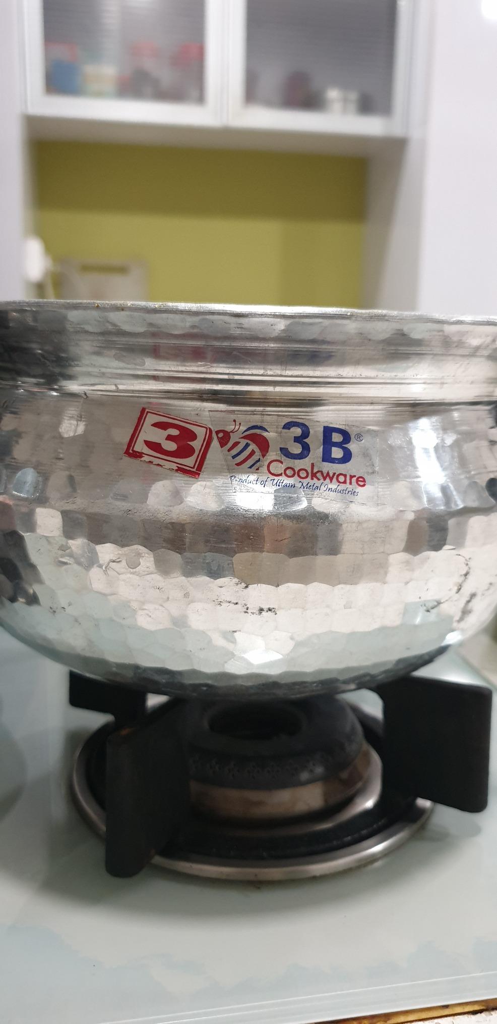 Buy JGS Aluminium Belly Shaped Handi Sipri for Cooking Biryani Rice Pot ...