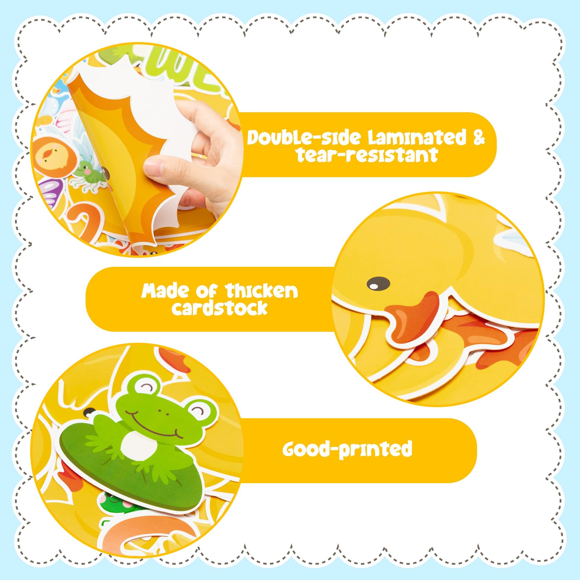 Snapklik.com : AsodSway 120Pcs Duck Bulletin Board Back To School ...