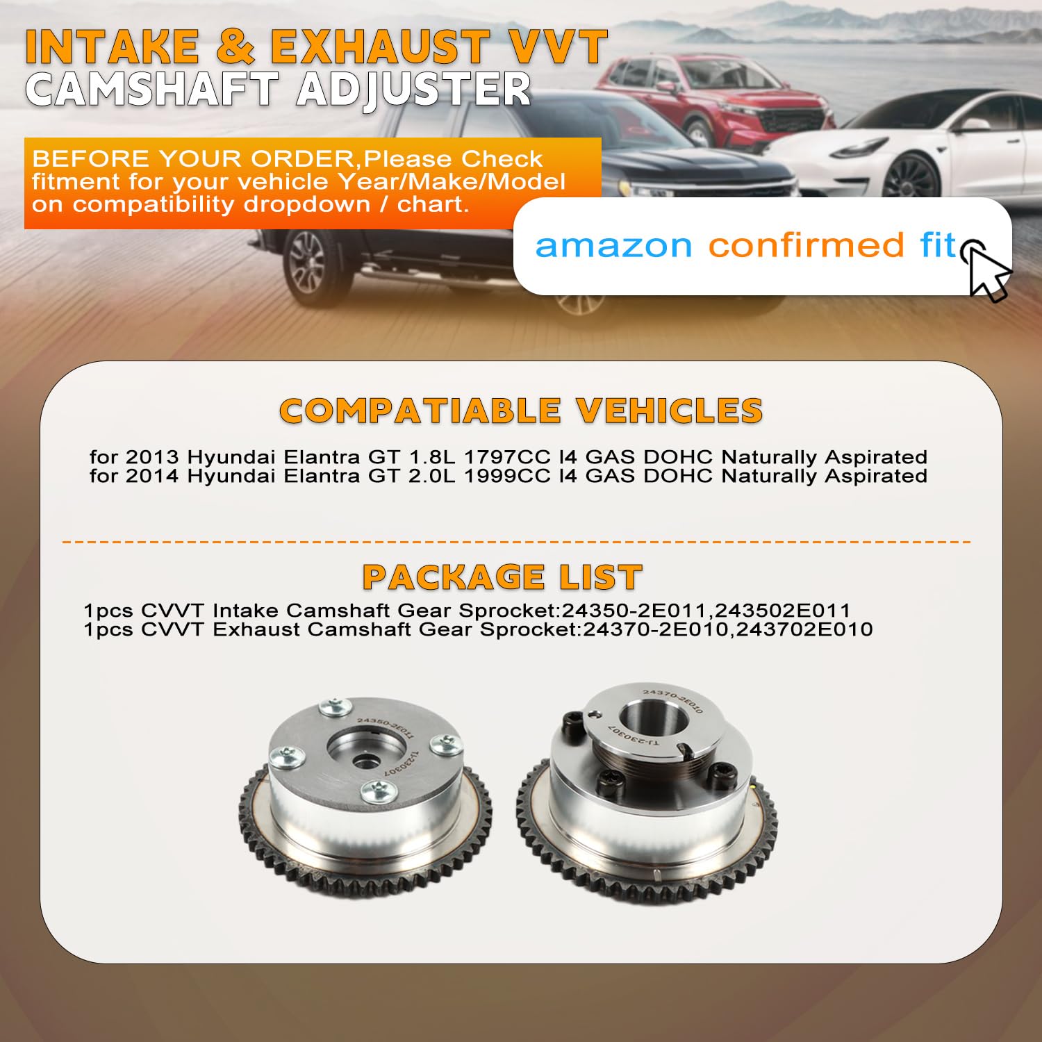 Snapklik.com : PANGOLIN 2PCS Exhaust & Intake VVT Timing Camshaft Gear ...