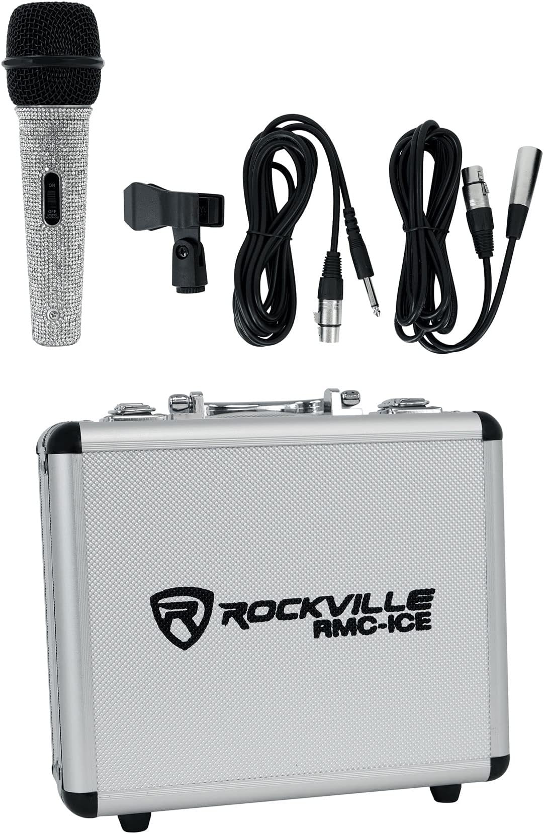 Amazon.com: Audio 2000s APM1068 White Dynamic Vocal Microphone with On ...