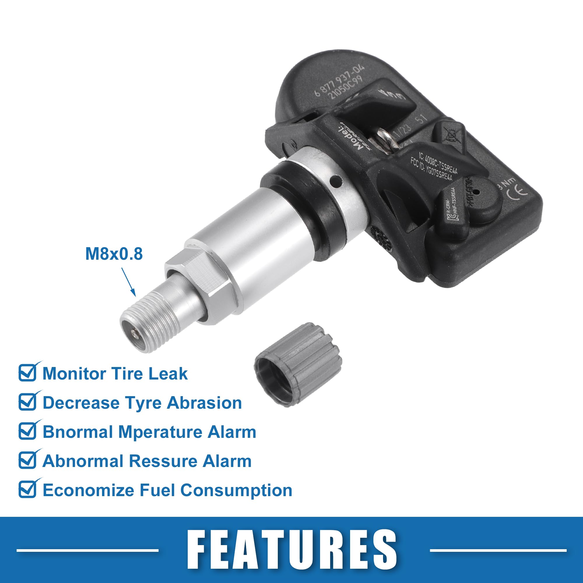 Mini Cooper Tpms MAX MXSA002 TPMS Sensors Set Of 4 - 433mhz For BMW ...