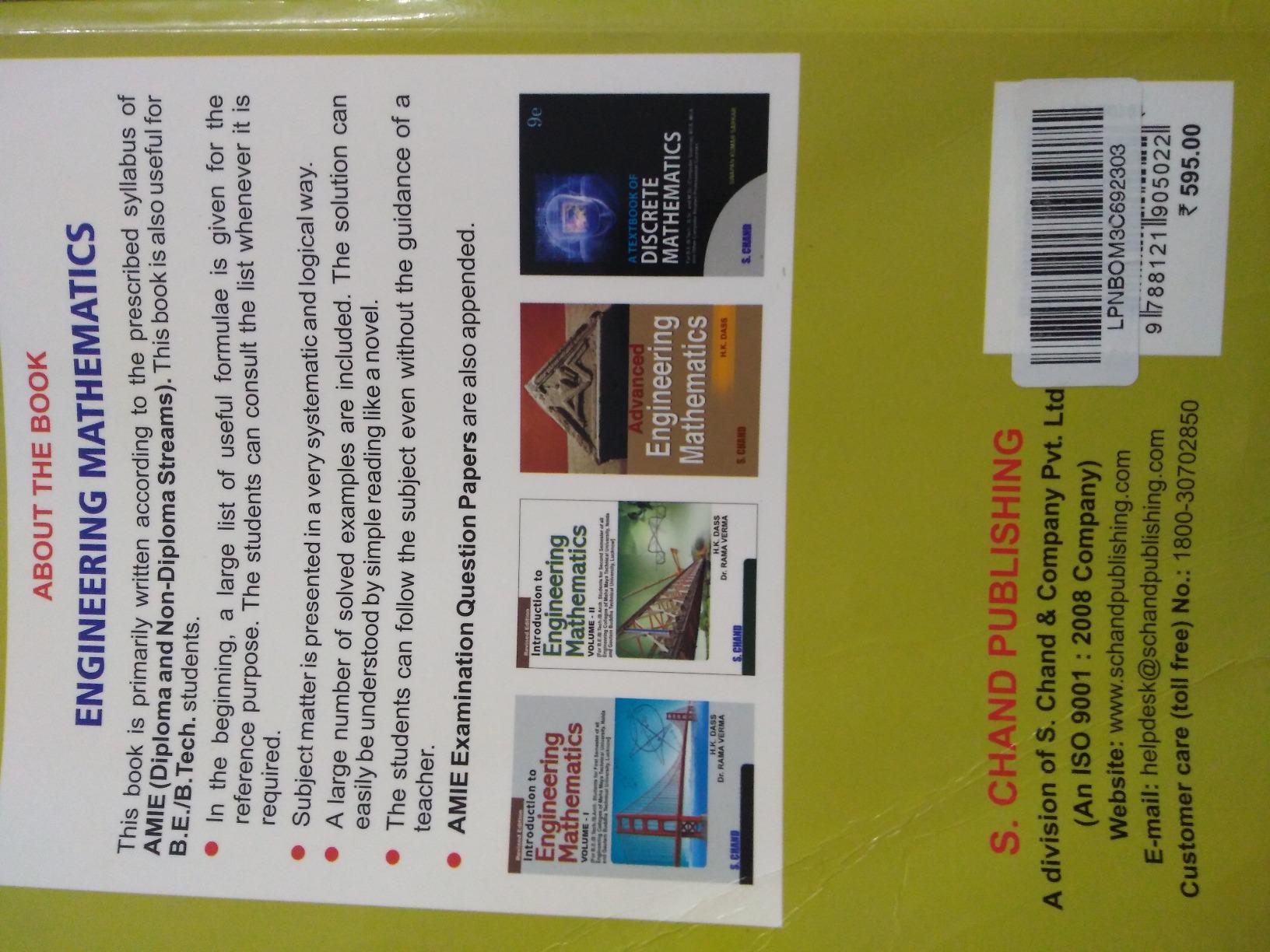 Buy Engineering Mathematics ( Amie Diploma Stream ) Book Online at Low ...