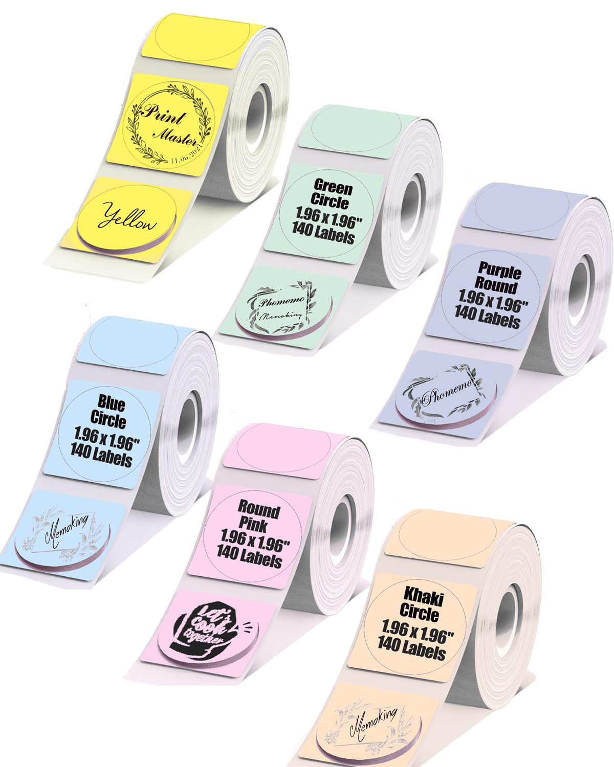 Amazon.com : M110 Label Circle M200 Label for M220 M200 M221 M120 M110S ...