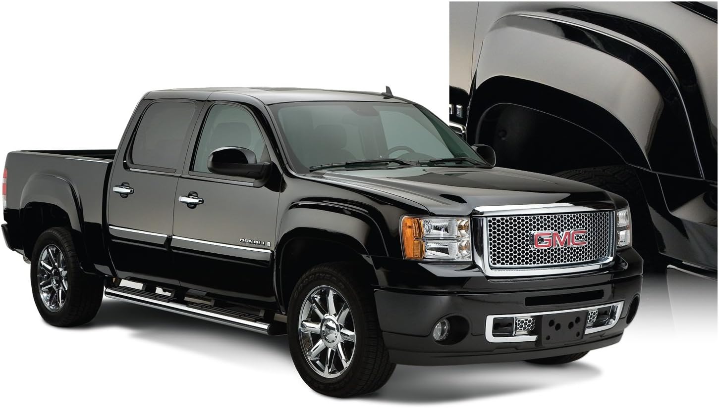 Bushwacker 40926-02 GMC OE Style Fender Flare Set of 4,OE Black, Fender ...