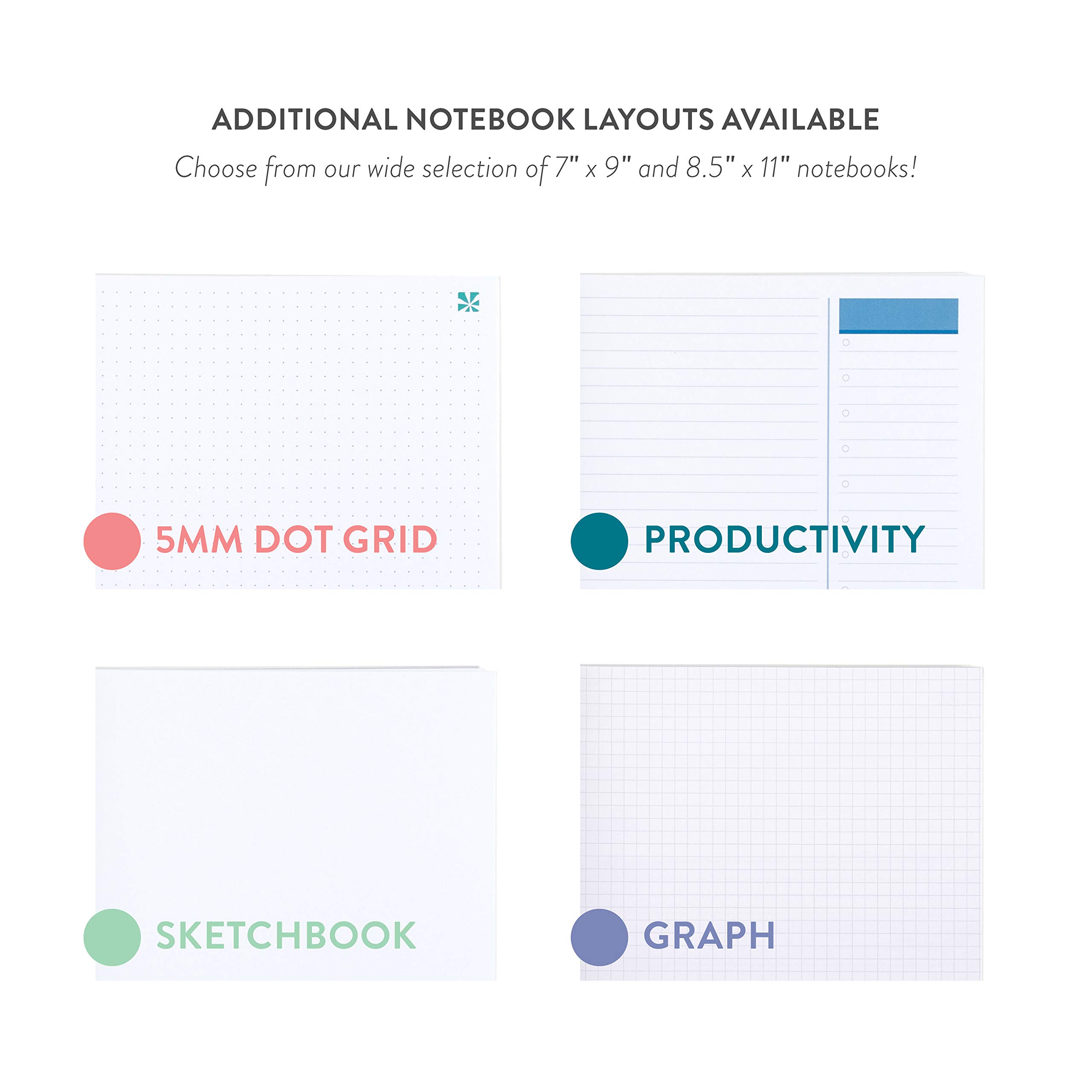 Snapklik.com : 8.5" X 11" Spiral Bound College Ruled Notebook ...
