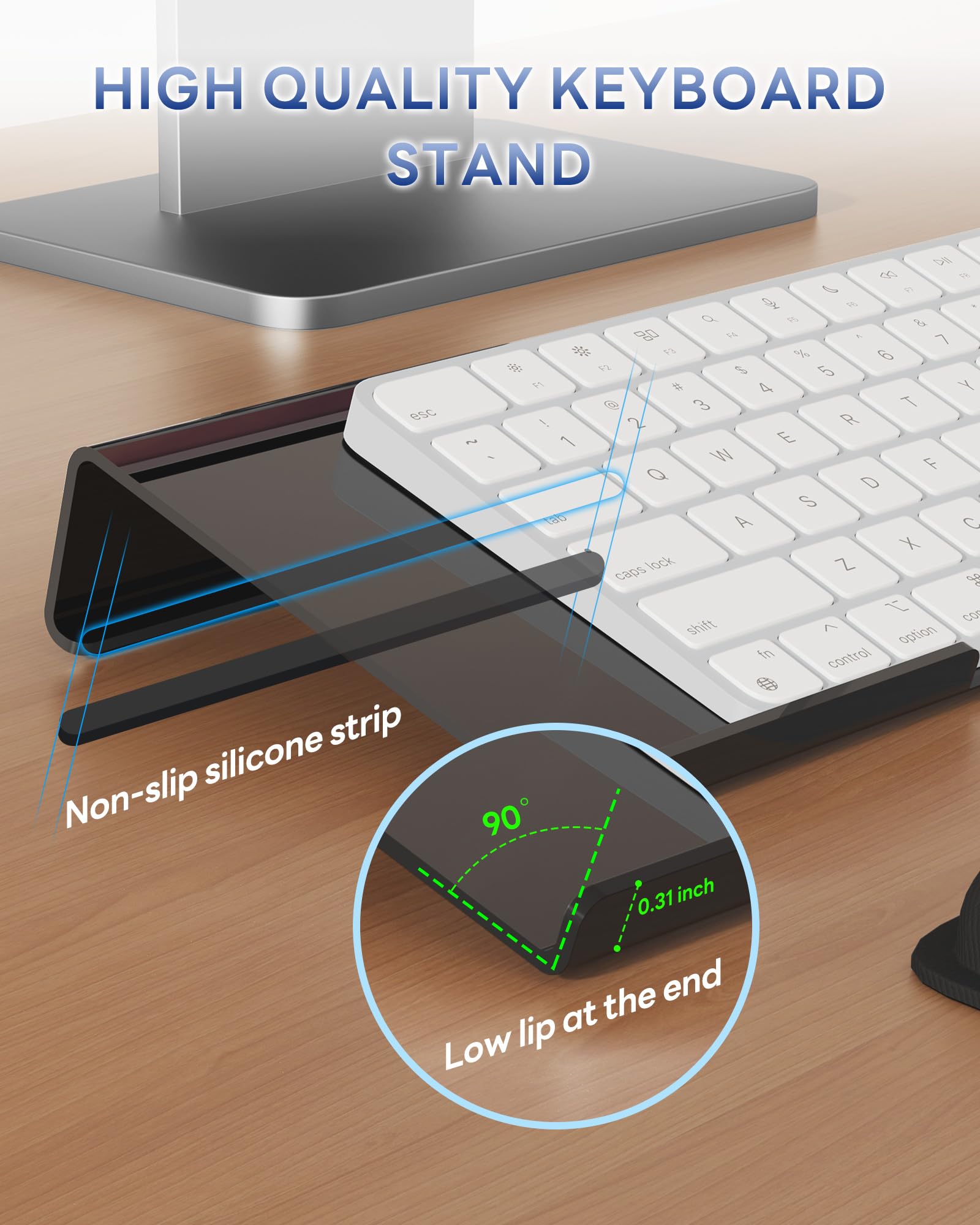Snapklik.com : Laborio Computer Keyboard Wrist Rest Stand For Desktop ...