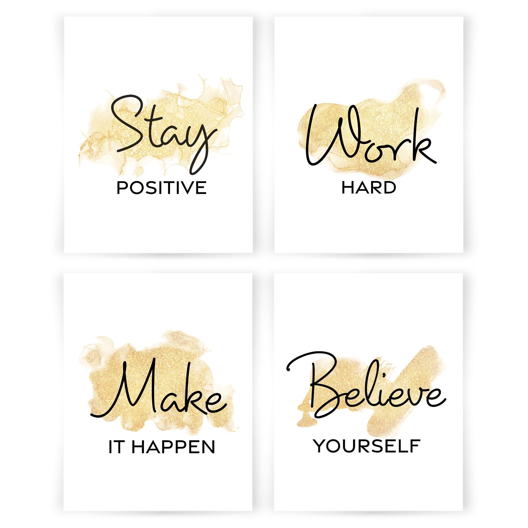 Amazon.com: YQDEJ Motivational Wall Art Prints for Office Prints Set of ...