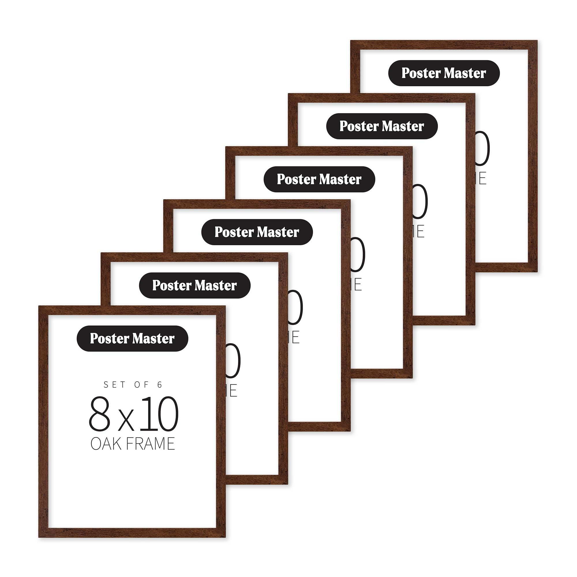 Amazon.com: Poster Master 8"x10" Dark Brown Wood Frames - 8x10 Poster ...