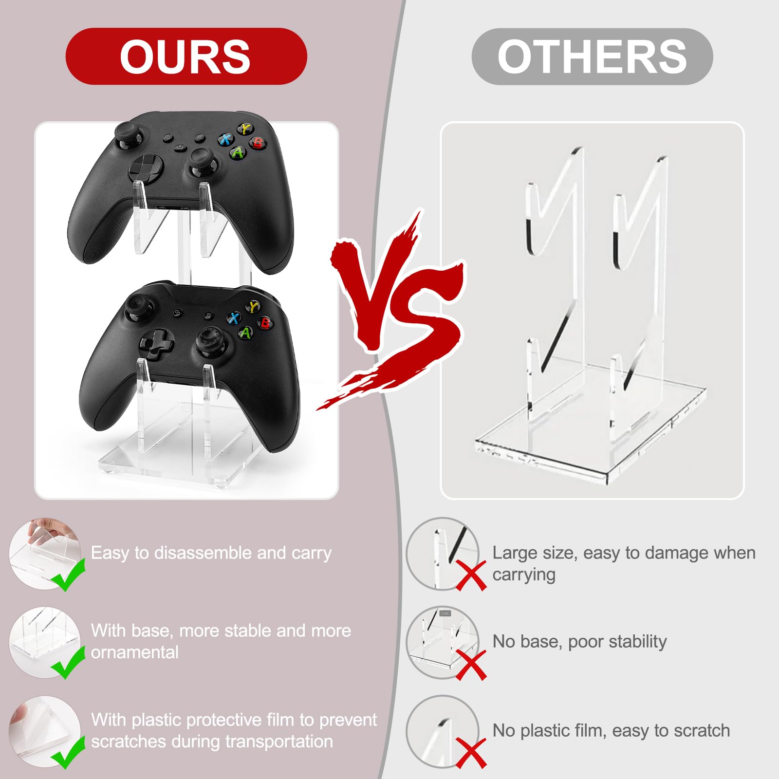 Snapklik.com : 2-Tier Universal Controller Holder For Xbox Series X ...