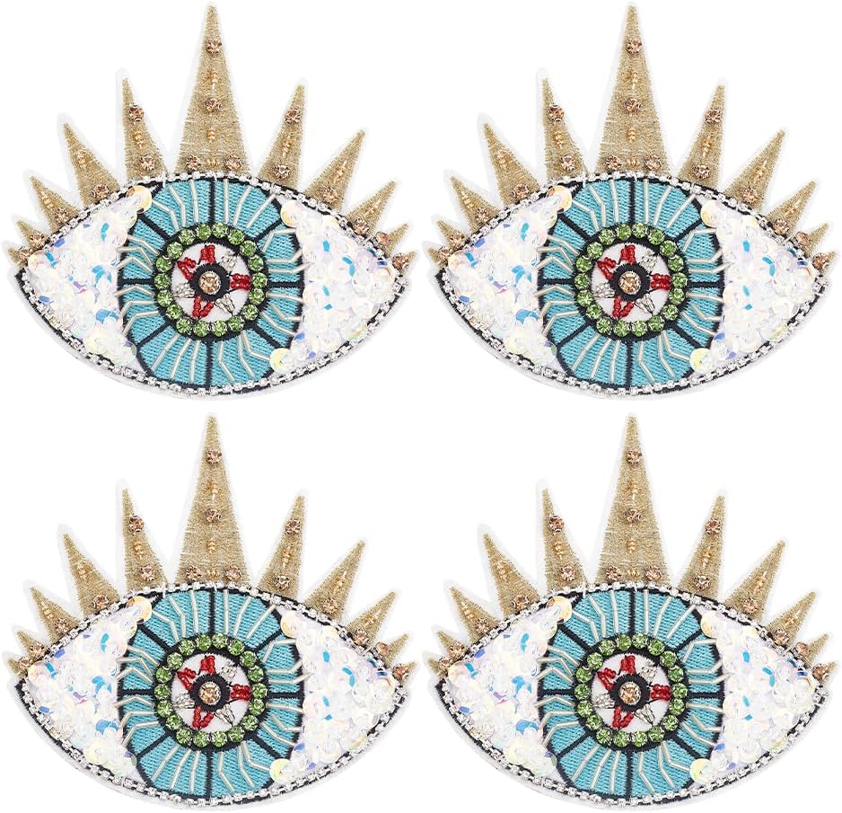 Amazon.com: 2 Pcs Spider Beaded Patches Rhinestone Black Crystal Sew On ...