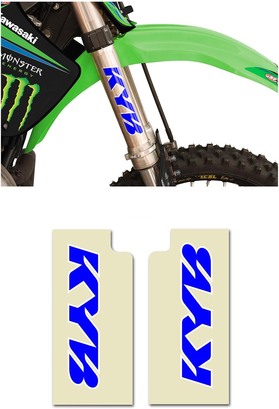Amazon.com: KYB Suspension Decals Stickers Fork Shock Blue : Sports & Outdoors