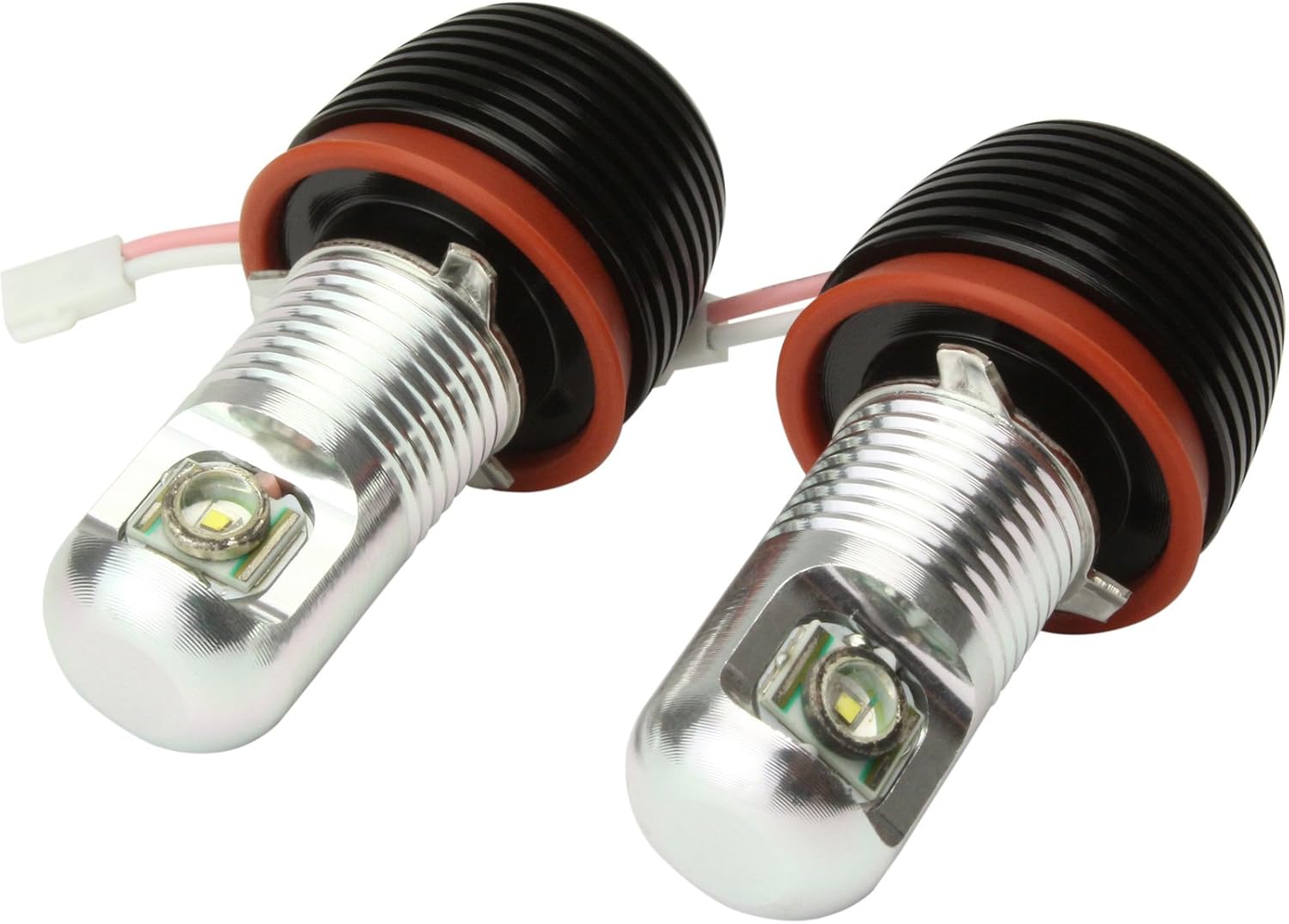 Amazon | H8 20W LED バルブ キット BMW用 イカリング エンジェルアイ 交換用 ワーニング キャンセラー 内蔵 2個セット E60 E61 E63 E64 E70 E71 ...