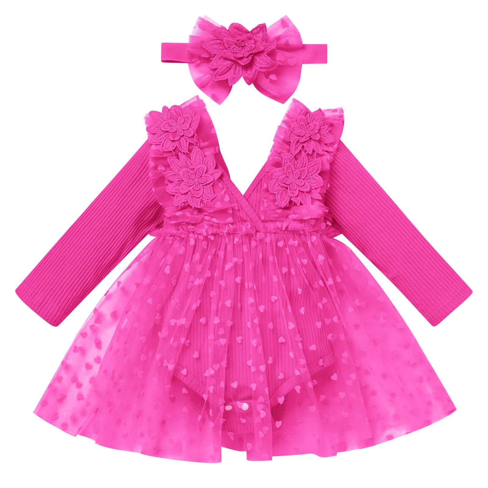Baby Mädchen Strampler Kleid Geburtstag Fotoshooting Outfit Blume ...